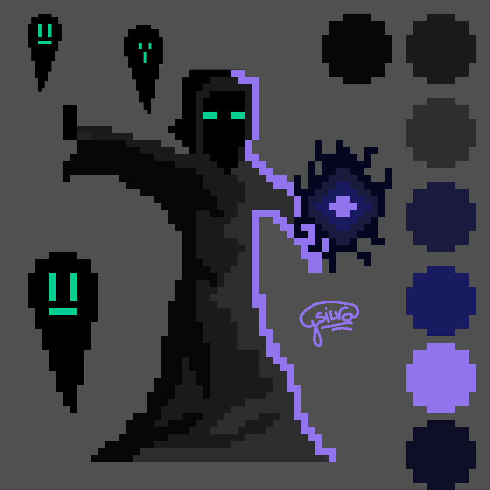 ArtStation - Caster in PixelArt