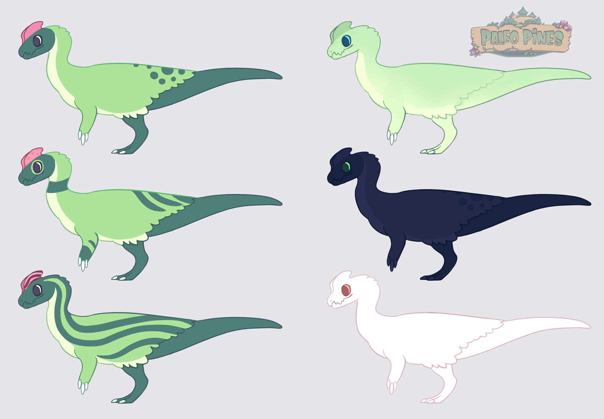 Jordan Bradley - Paleo Pines Dinosaur Designs & Skins (Theropods Pt1)