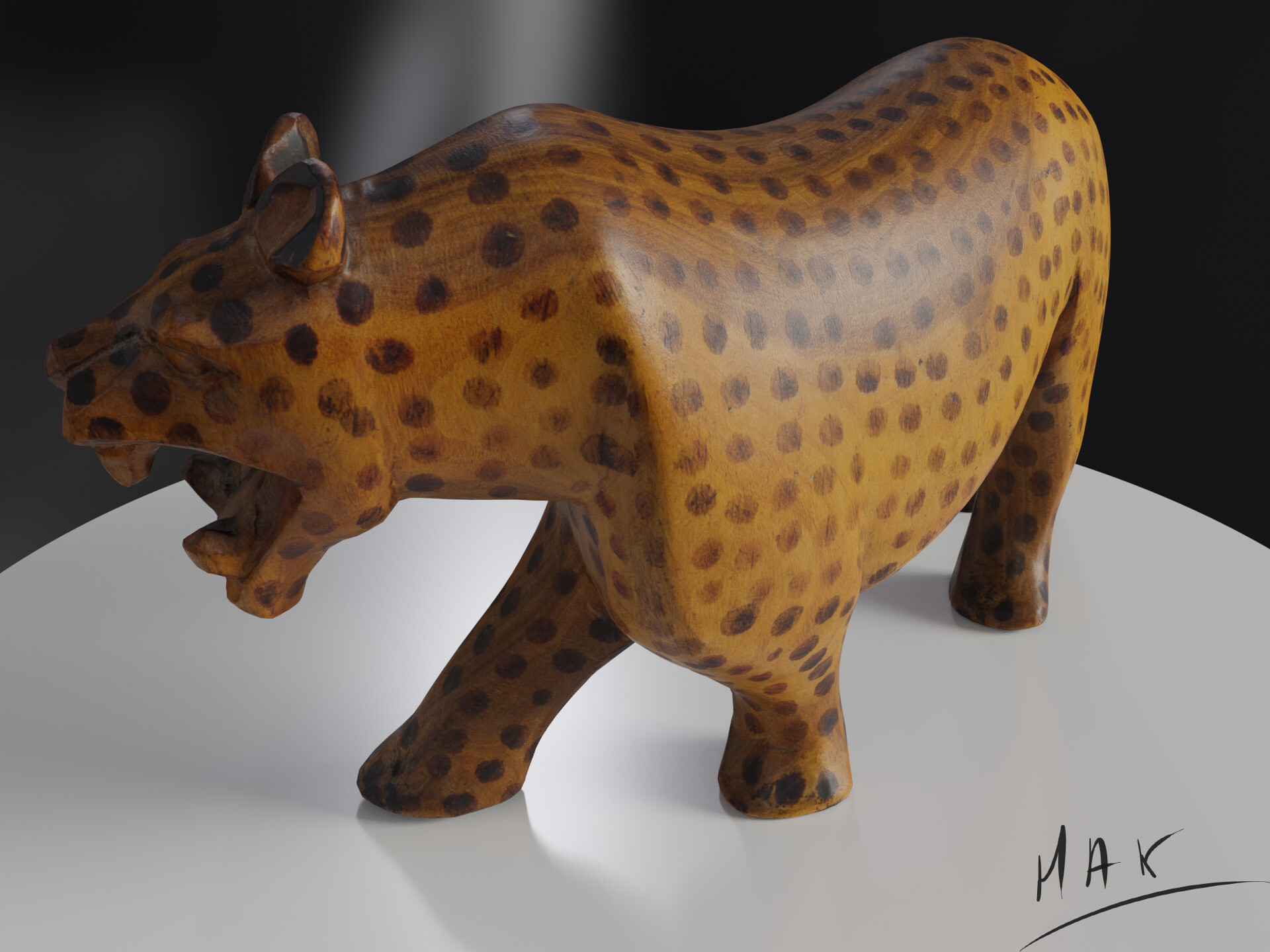 MAKRAM DAOU - Wooden Leopard