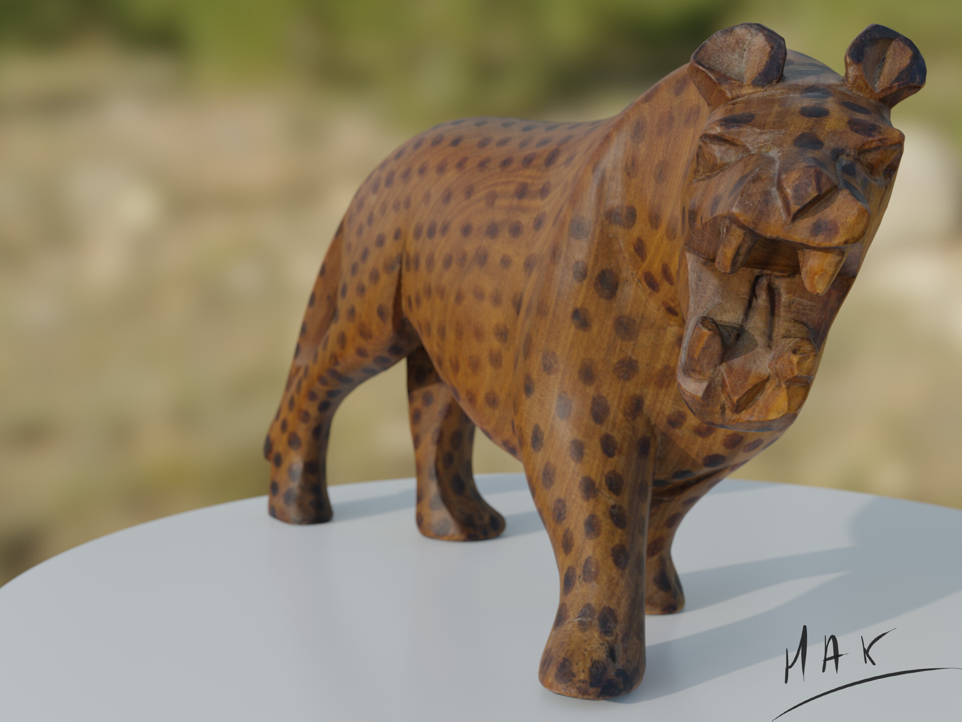 MAKRAM DAOU - Wooden Leopard