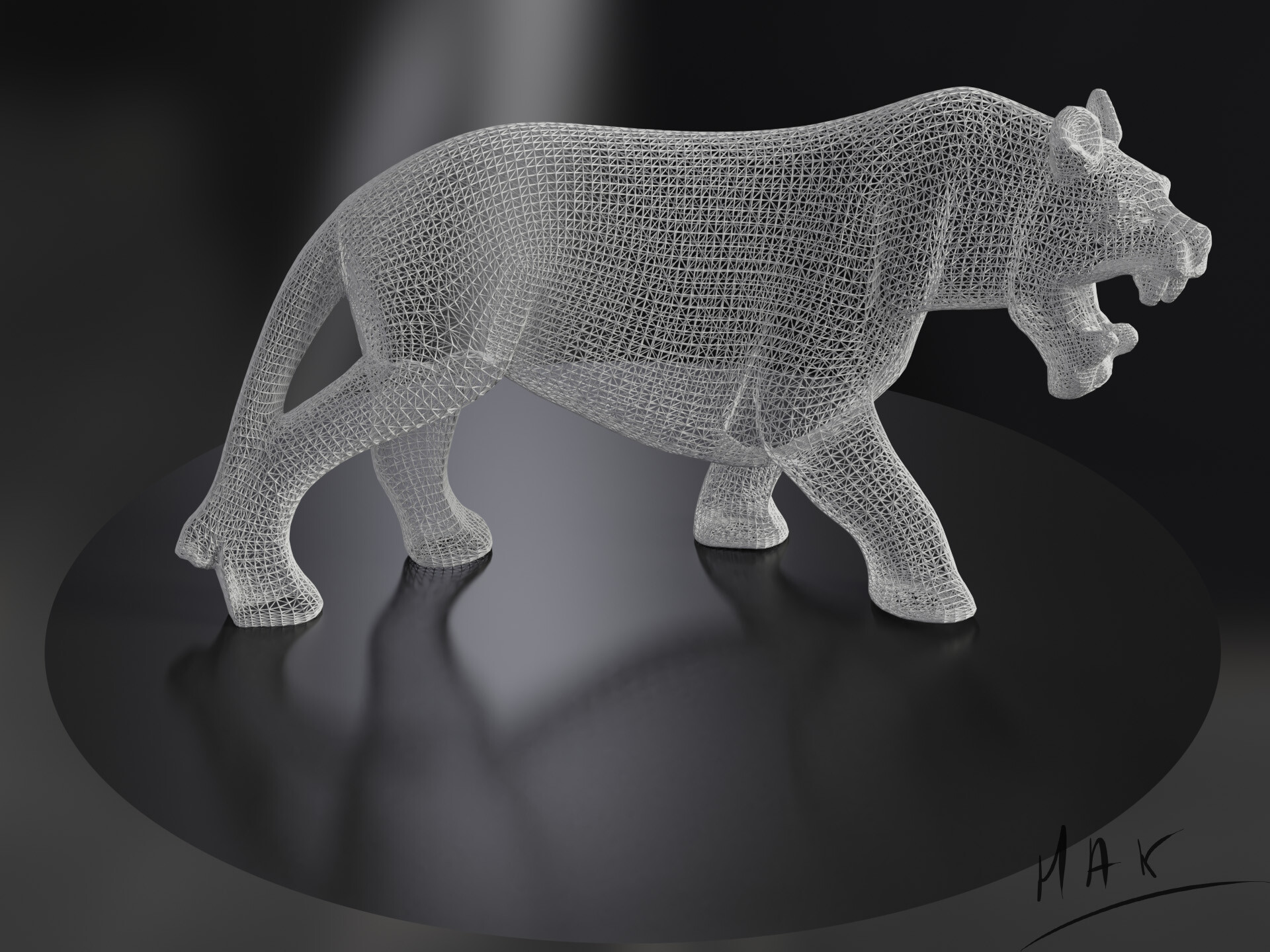 MAKRAM DAOU - Wooden Leopard