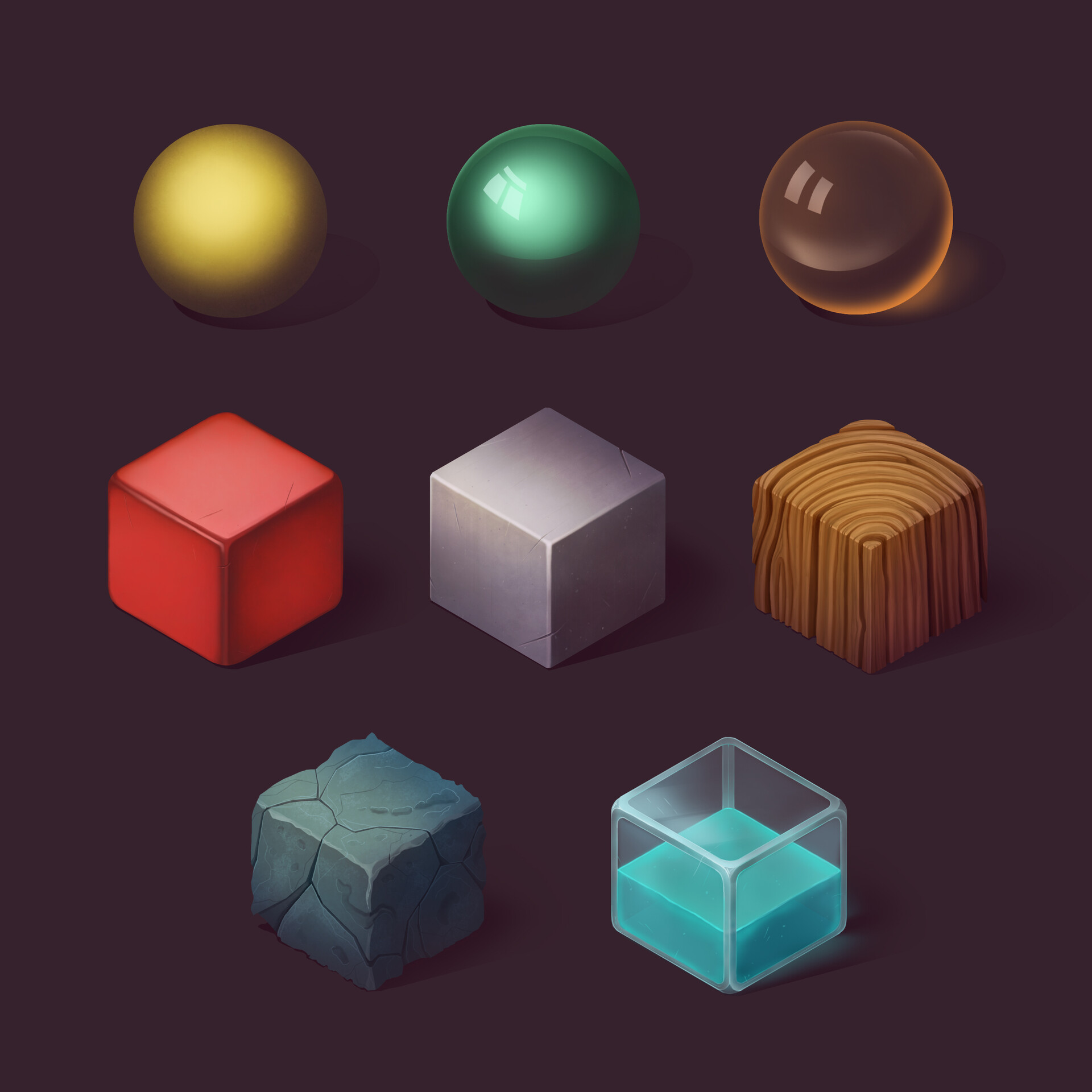 ArtStation - Material and texture studies