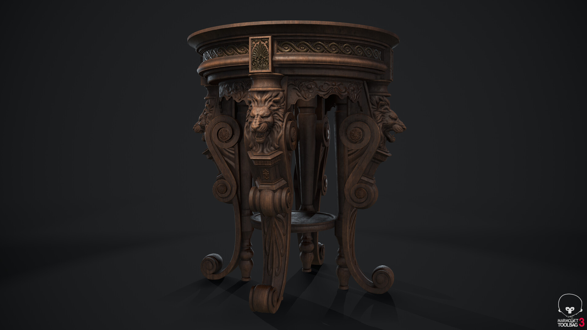 ArtStation - Lion head table
