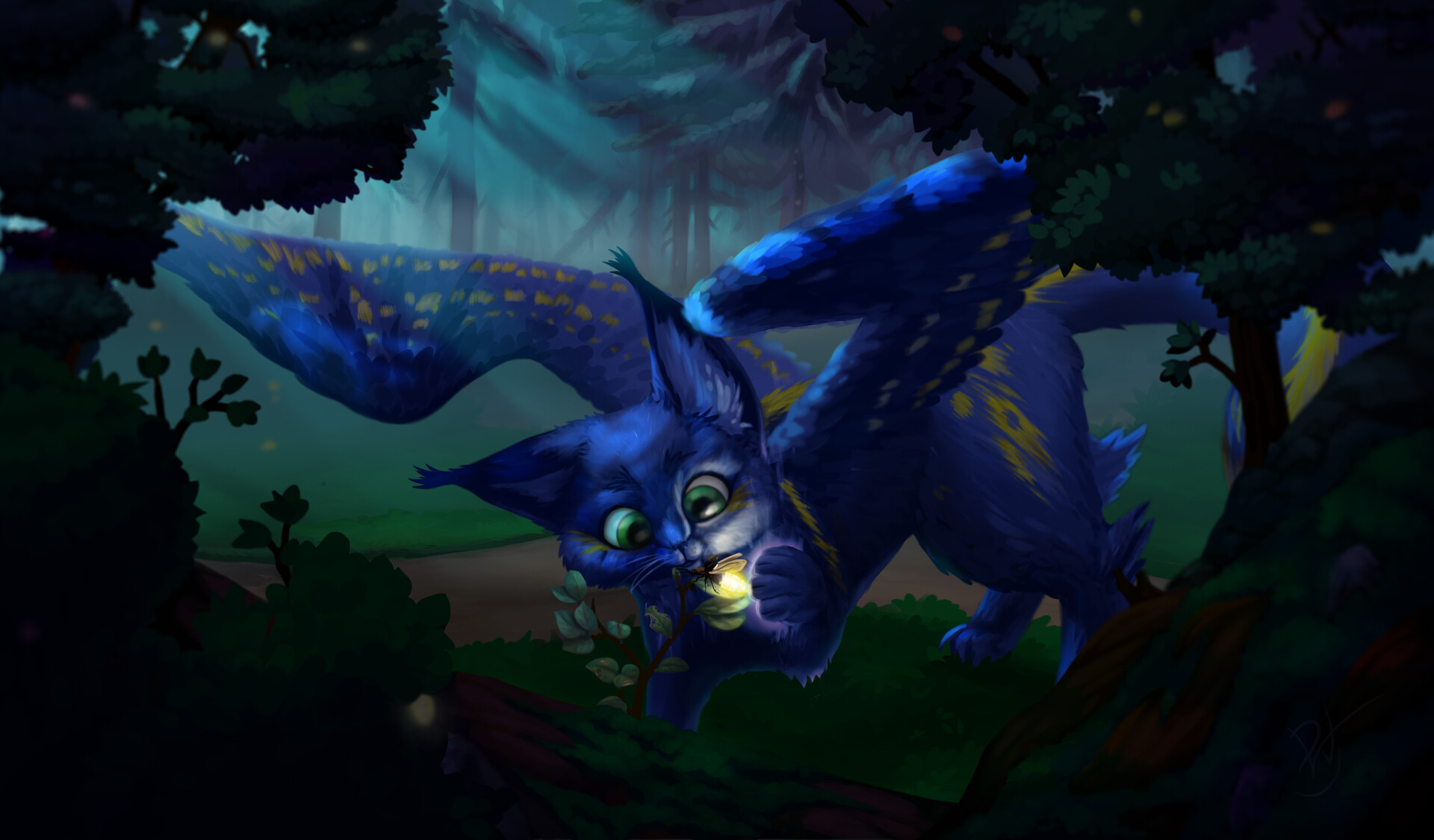 ArtStation - Fantasy cat