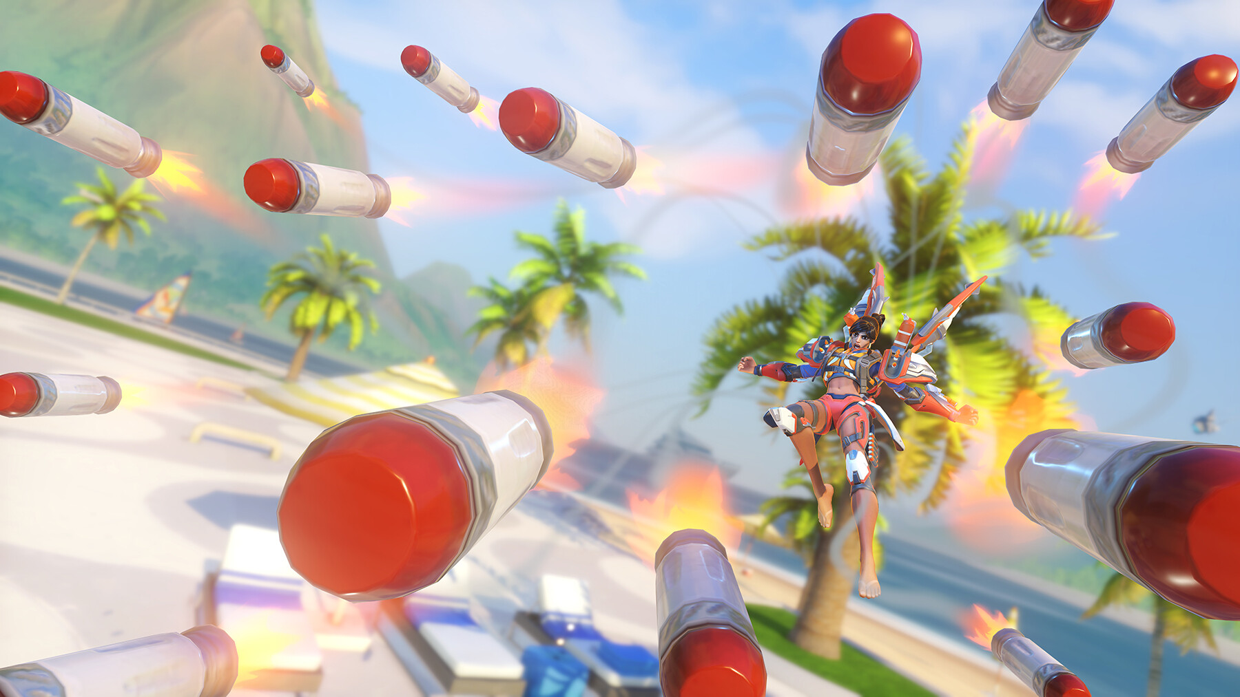 RABCAT GAME ART - OVERWATCH - Pharah 'Lifeguard' Character Skin