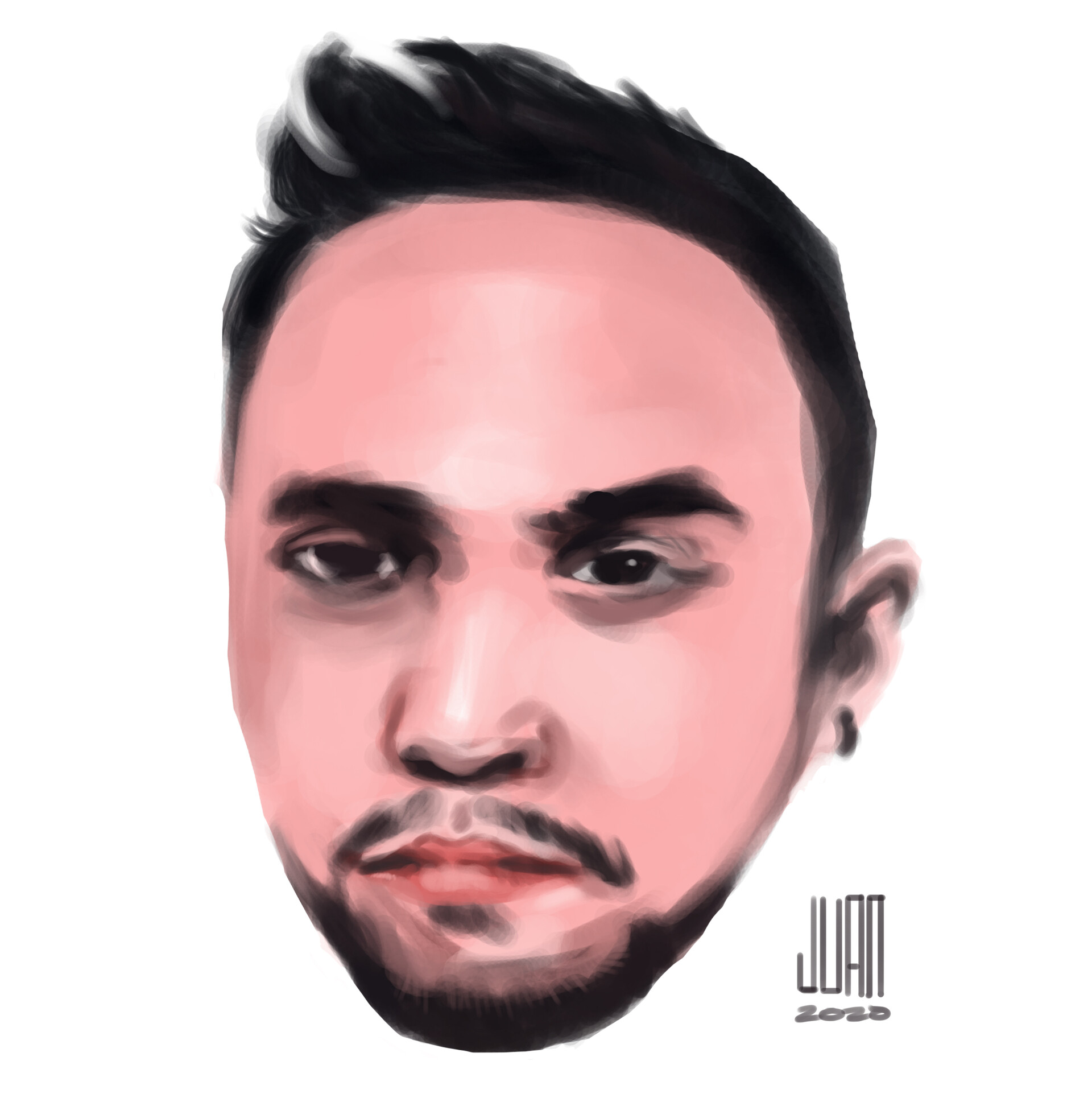 ArtStation - A portrait of my friend Gonz!