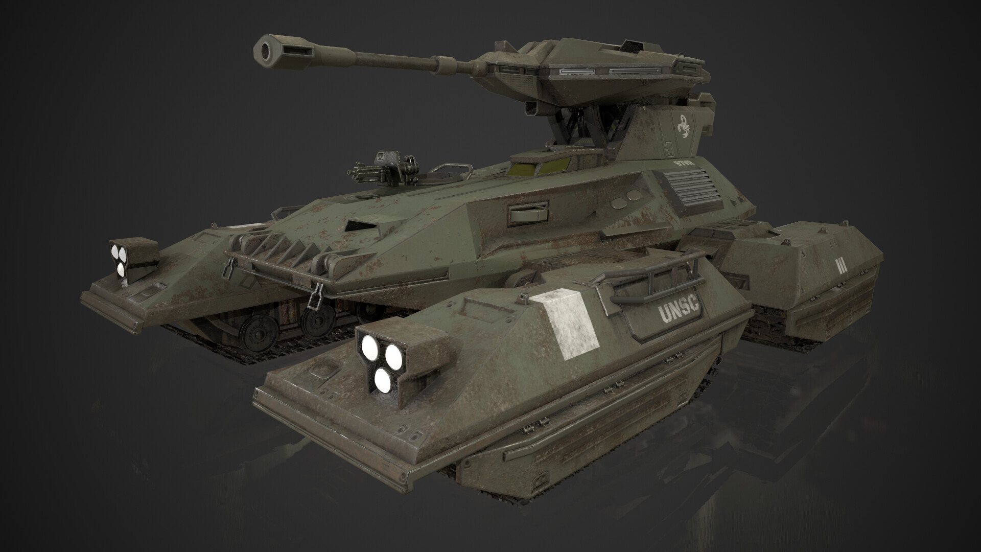 Jordan Atkins - Halo Reach Scorpion Fanart