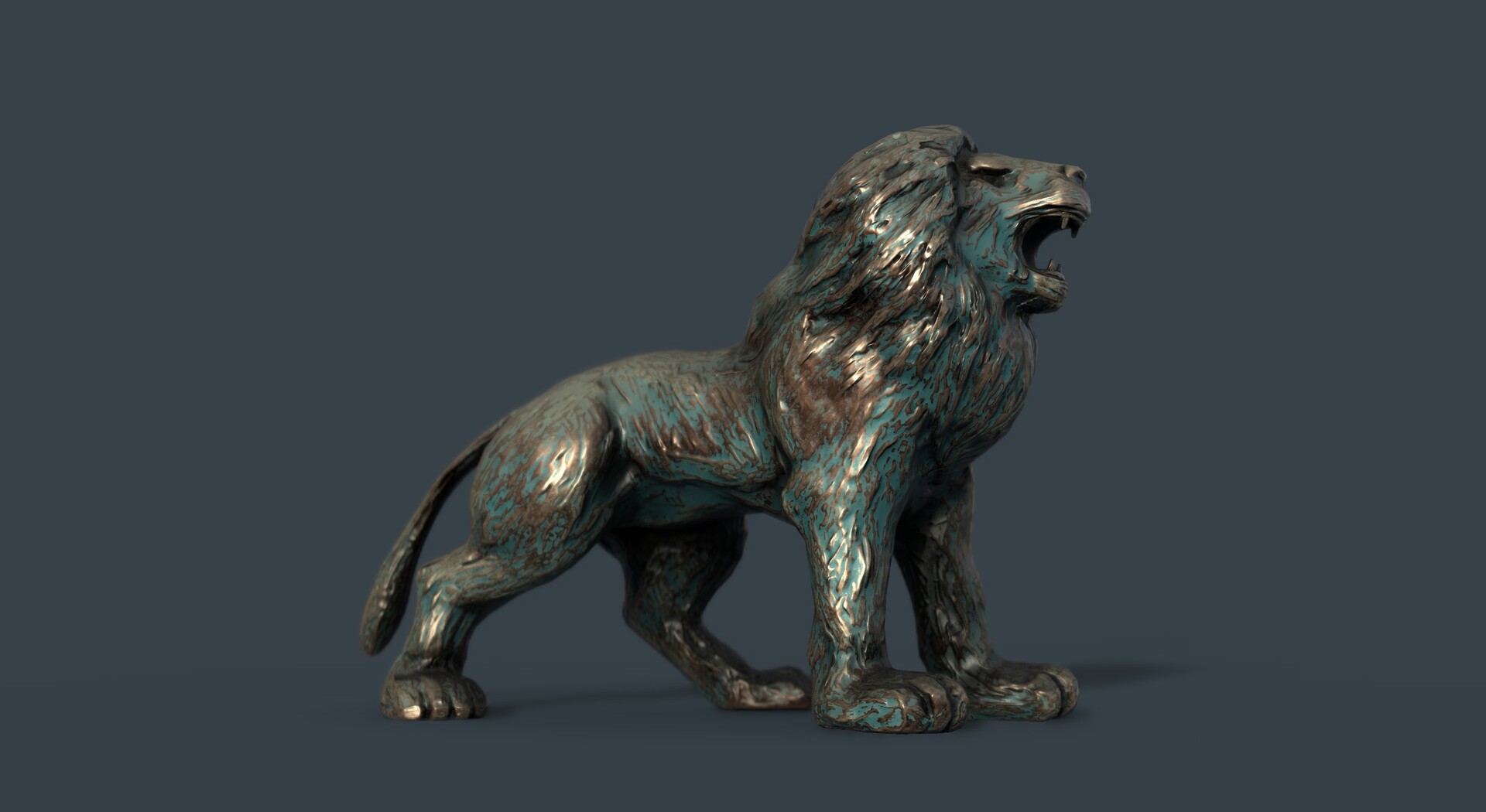 ArtStation - lion statue practice