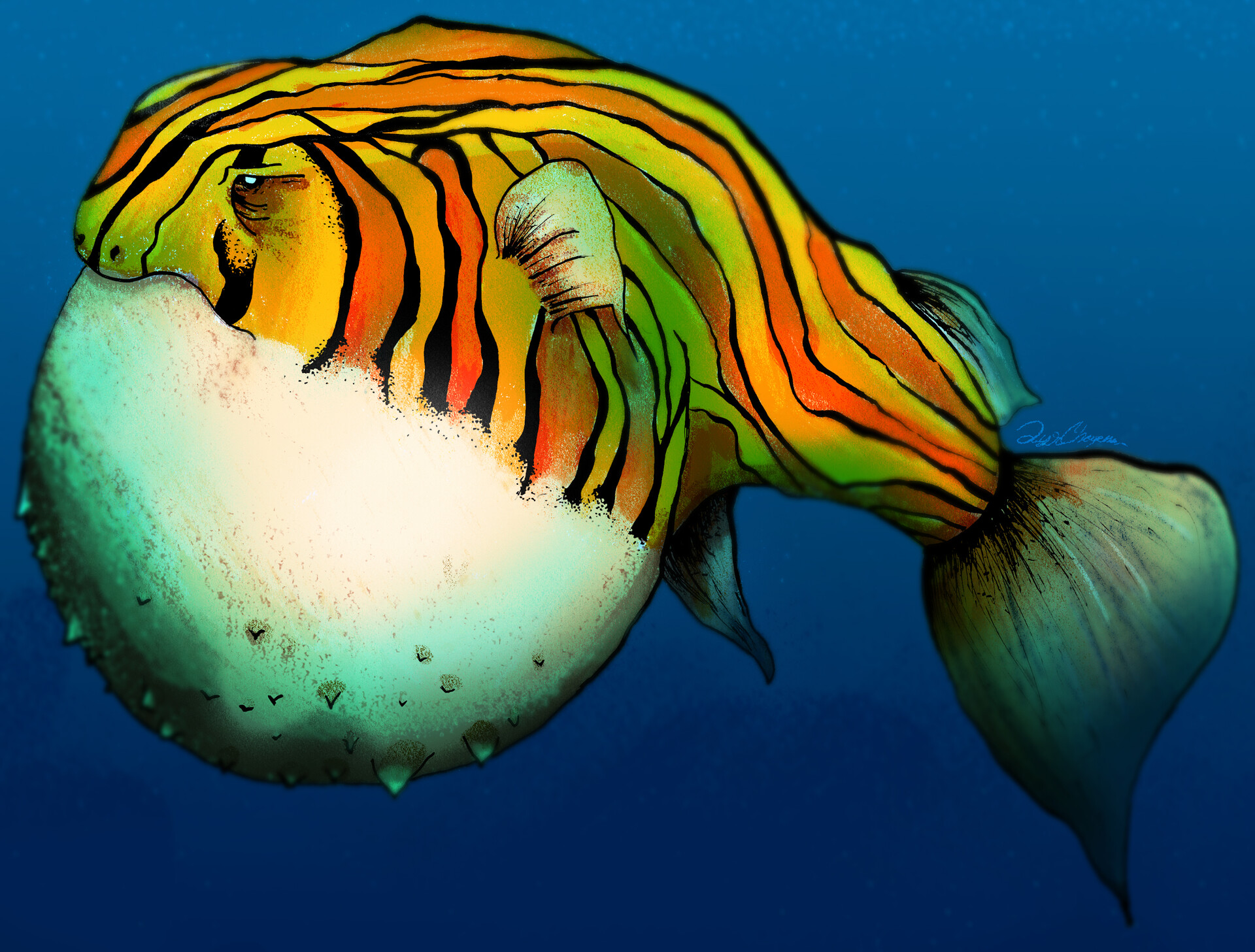 ArtStation - Grumpy Fish