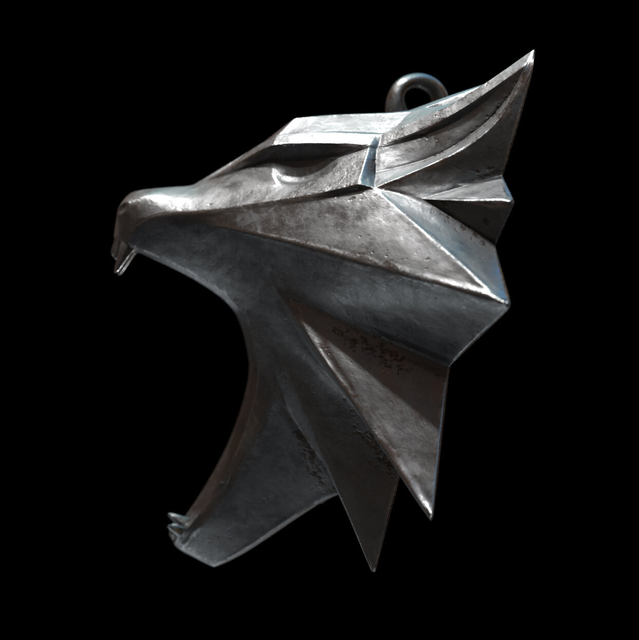 Santiago Pérez Alonso - Witcher wolf necklace