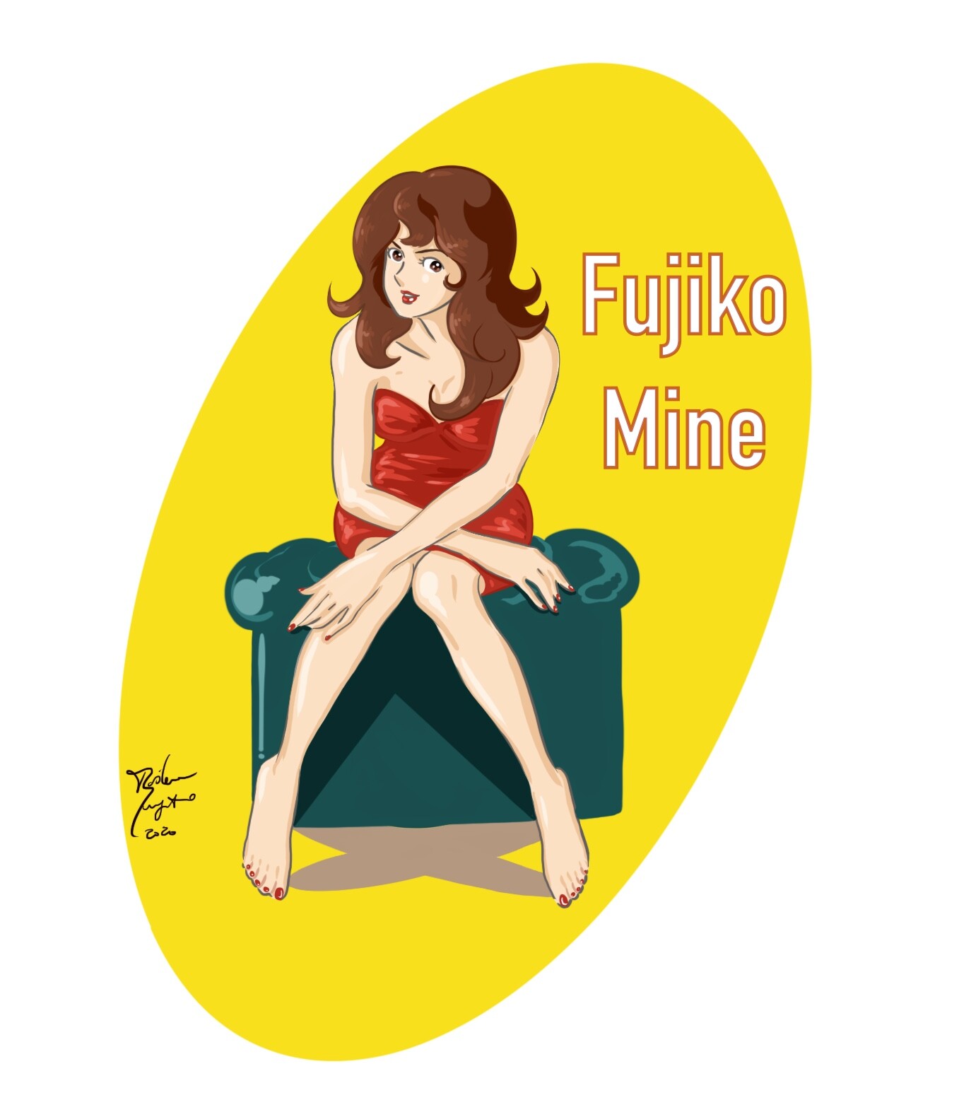 ArtStation - Fujiko Mine Lupin the third fanart