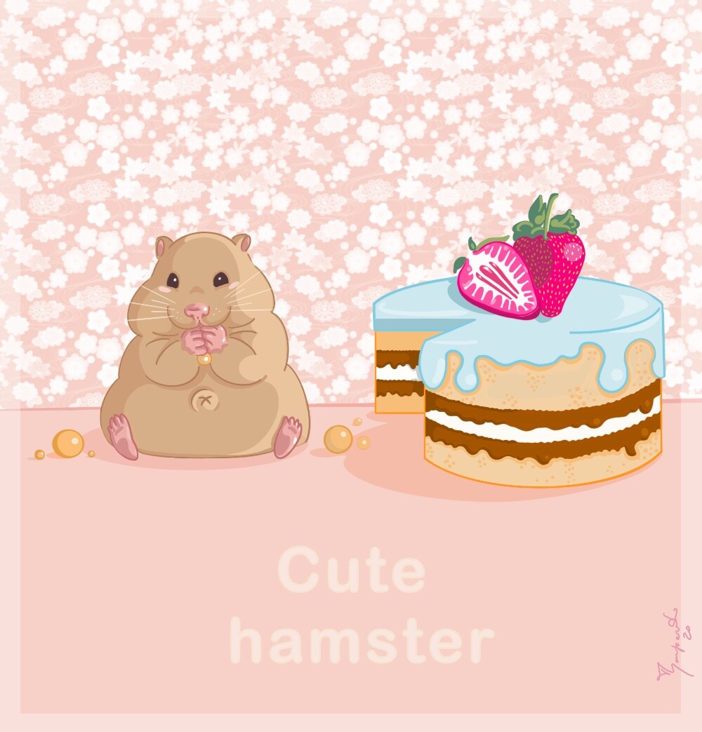 ArtStation - Cute hamster original character design