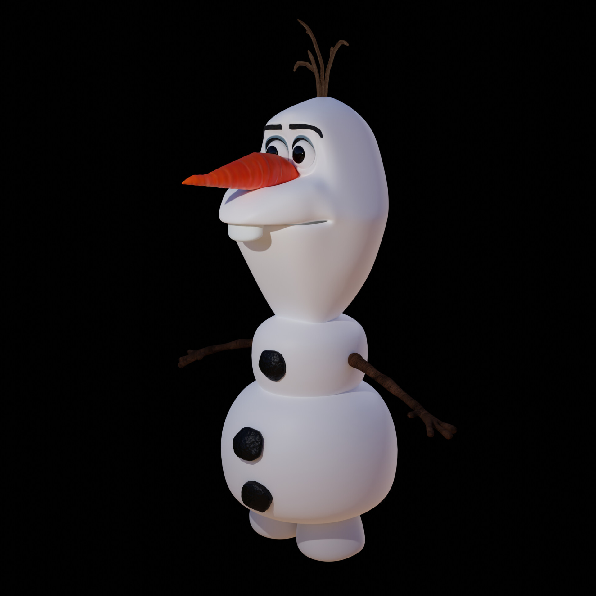 Oddy Achariya - Made Olaf using blender
