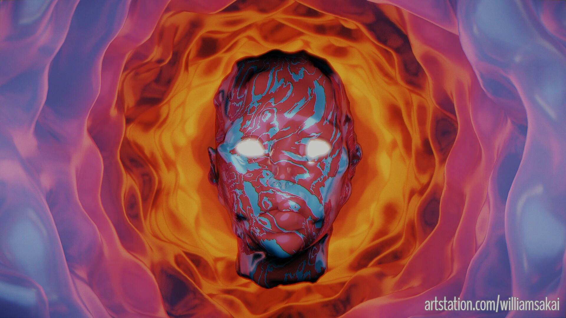 ArtStation - "Fragments: Morphing Head" (Videoclip)