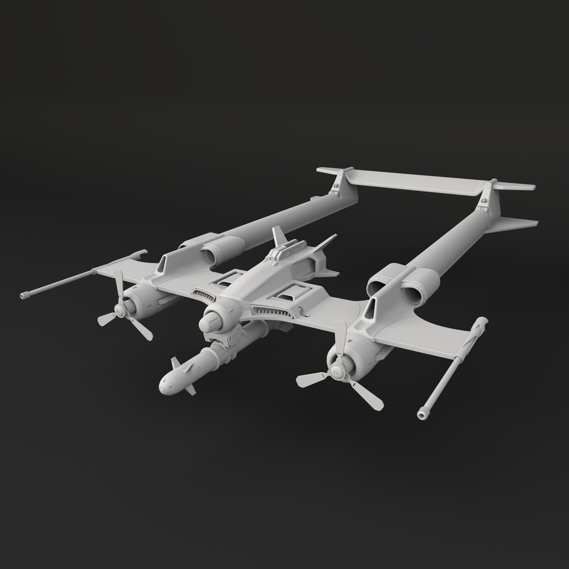 ArtStation - WIP - Red Baron Plane