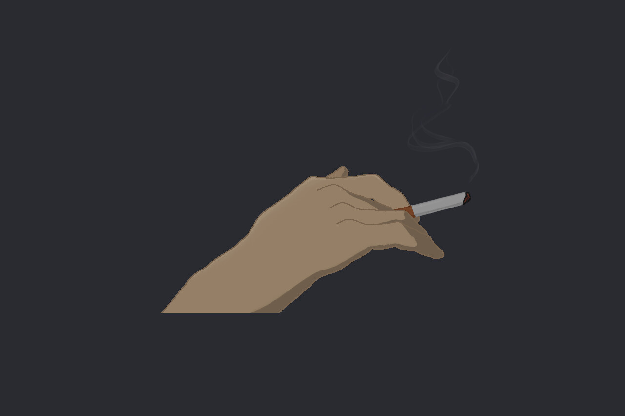 ArtStation - Smoking hand