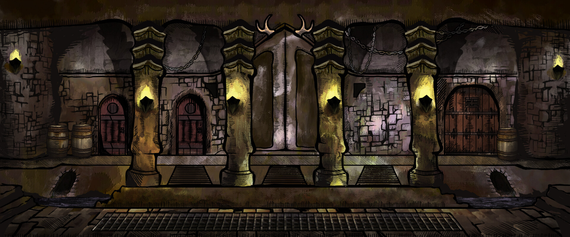 ArtStation - Dungeon Woodcut