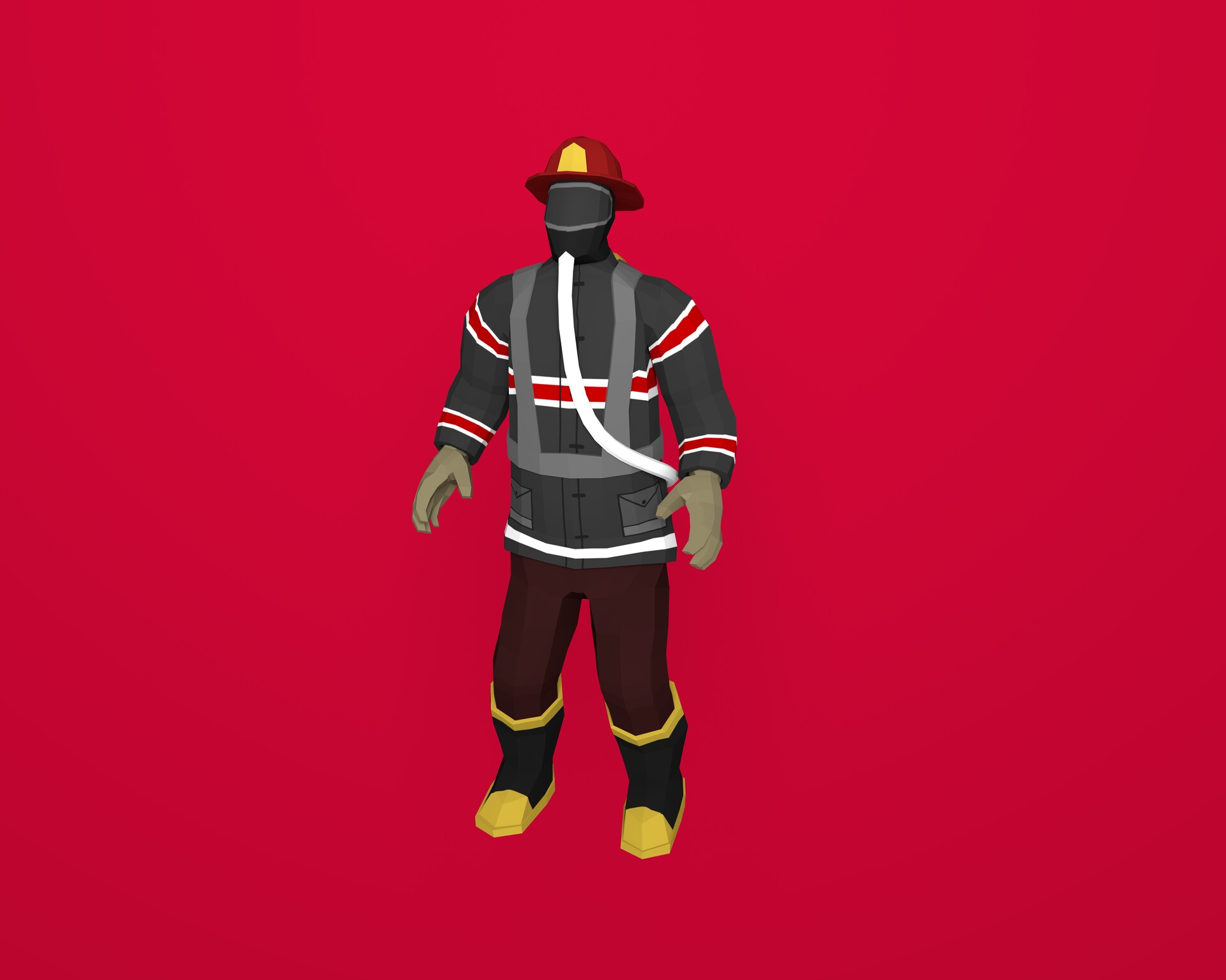 ArtStation - Firefighter Model