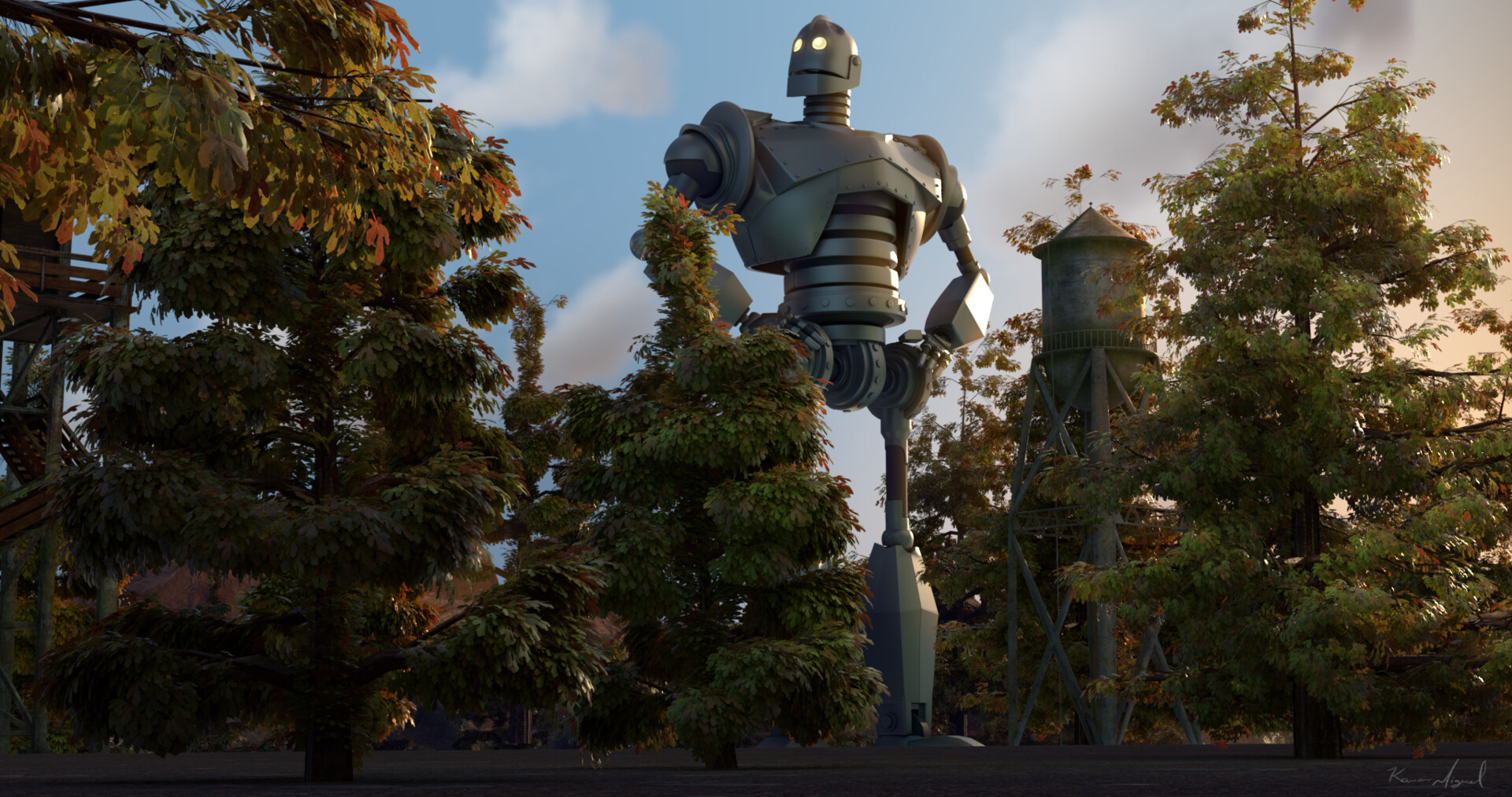 ArtStation - The Iron giant