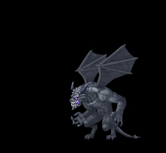 ArtStation - Elcrity Saga - Monster Gargoyle
