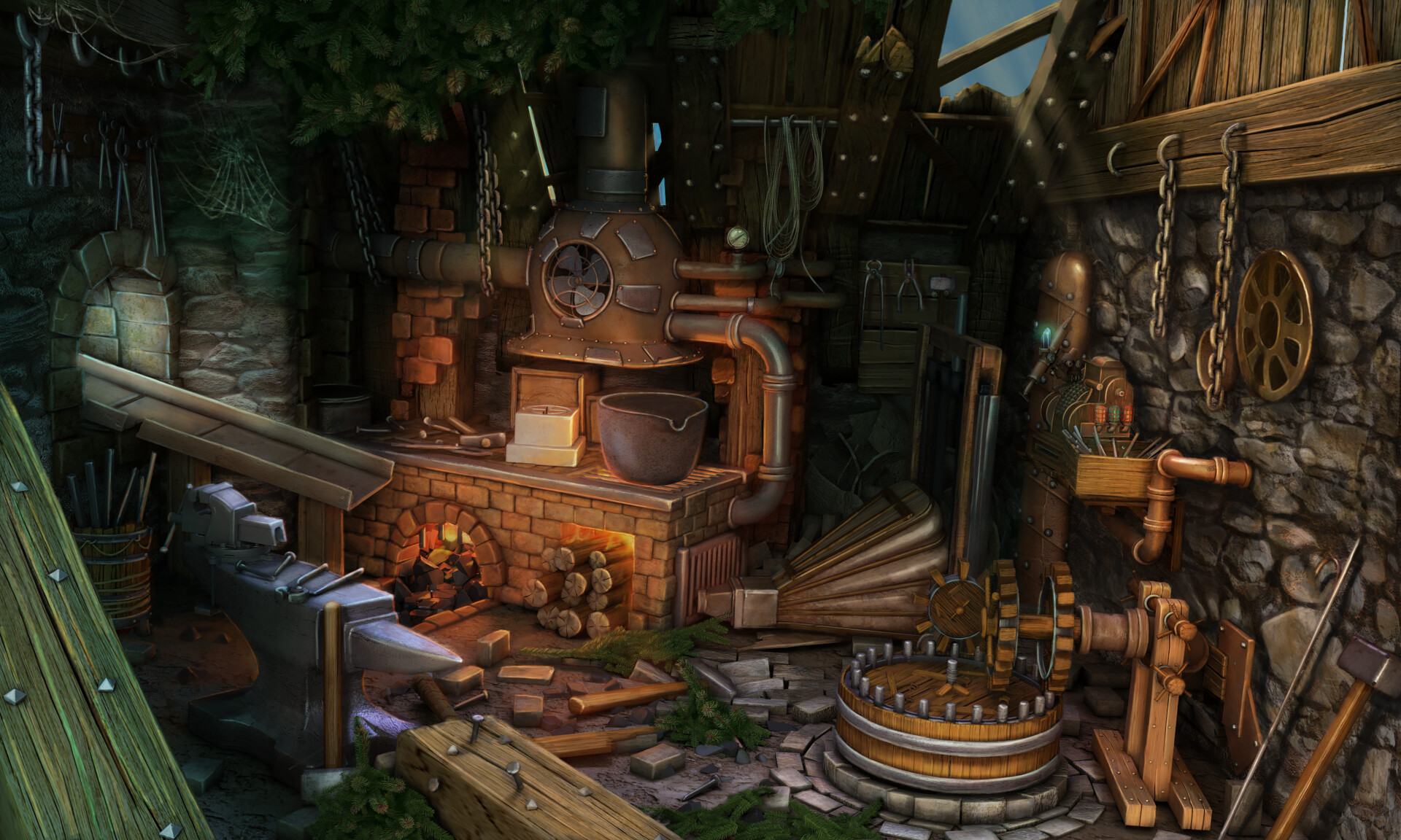 ArtStation - The Forge (overpaint)