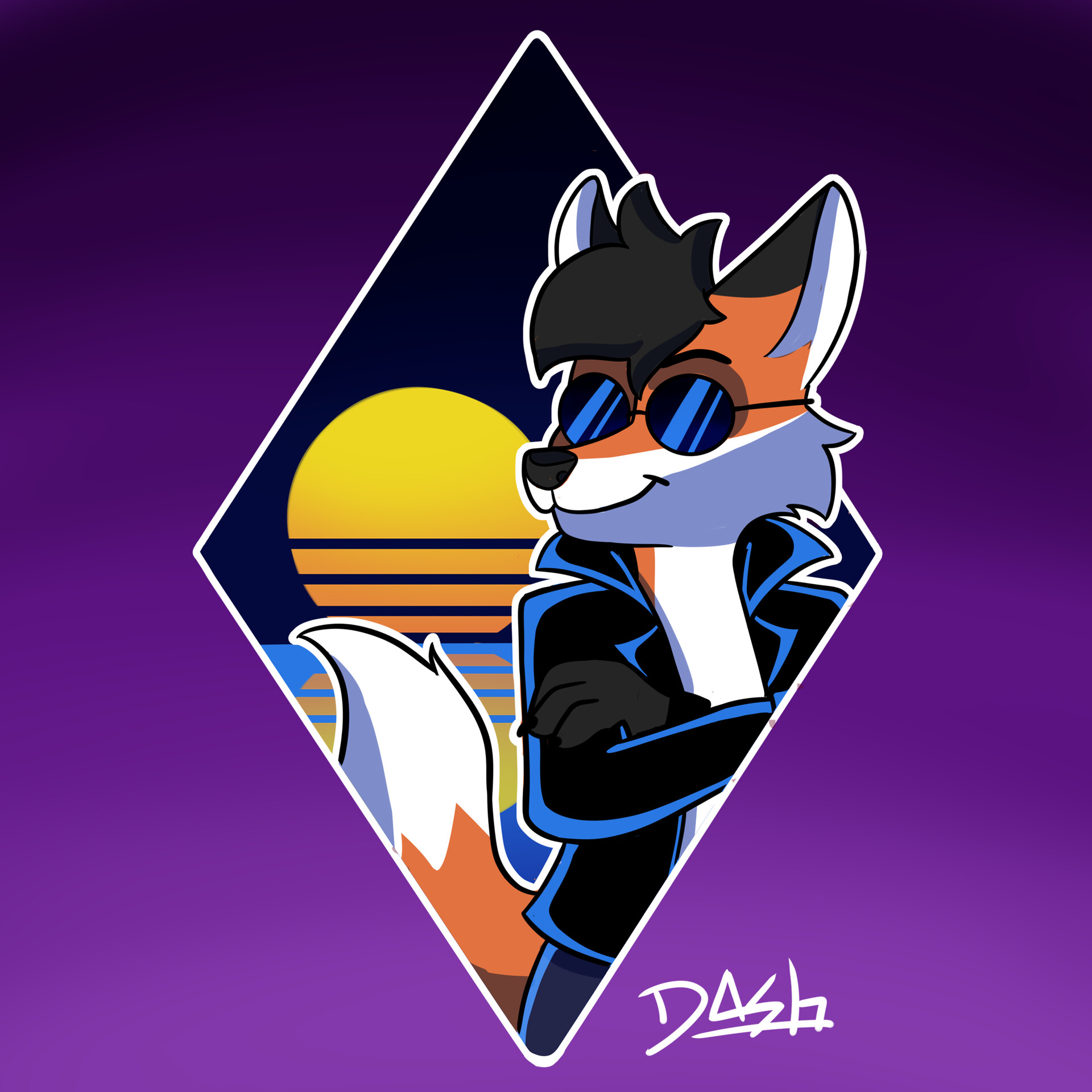 ArtStation - Vaporwave Fox
