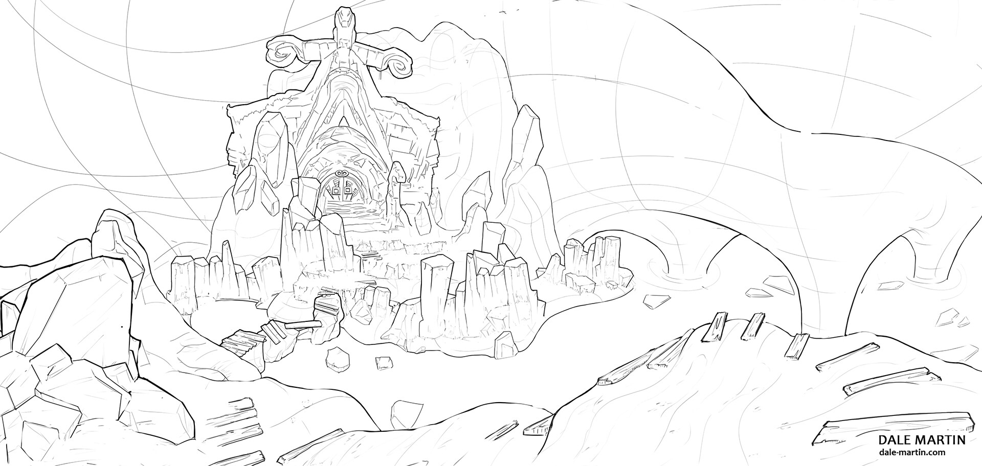 ArtStation - Ice cave layout