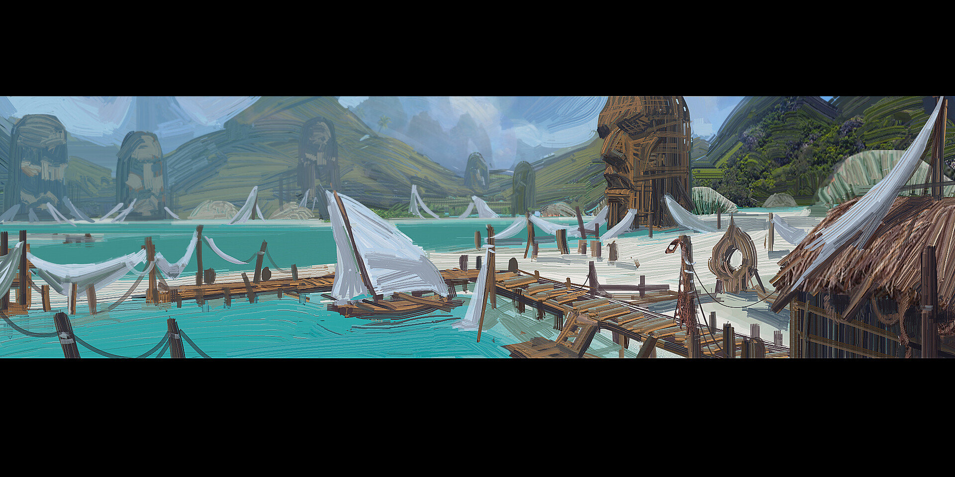 Gabriel Meireles - Curumary Island Project I -exploration sketches.