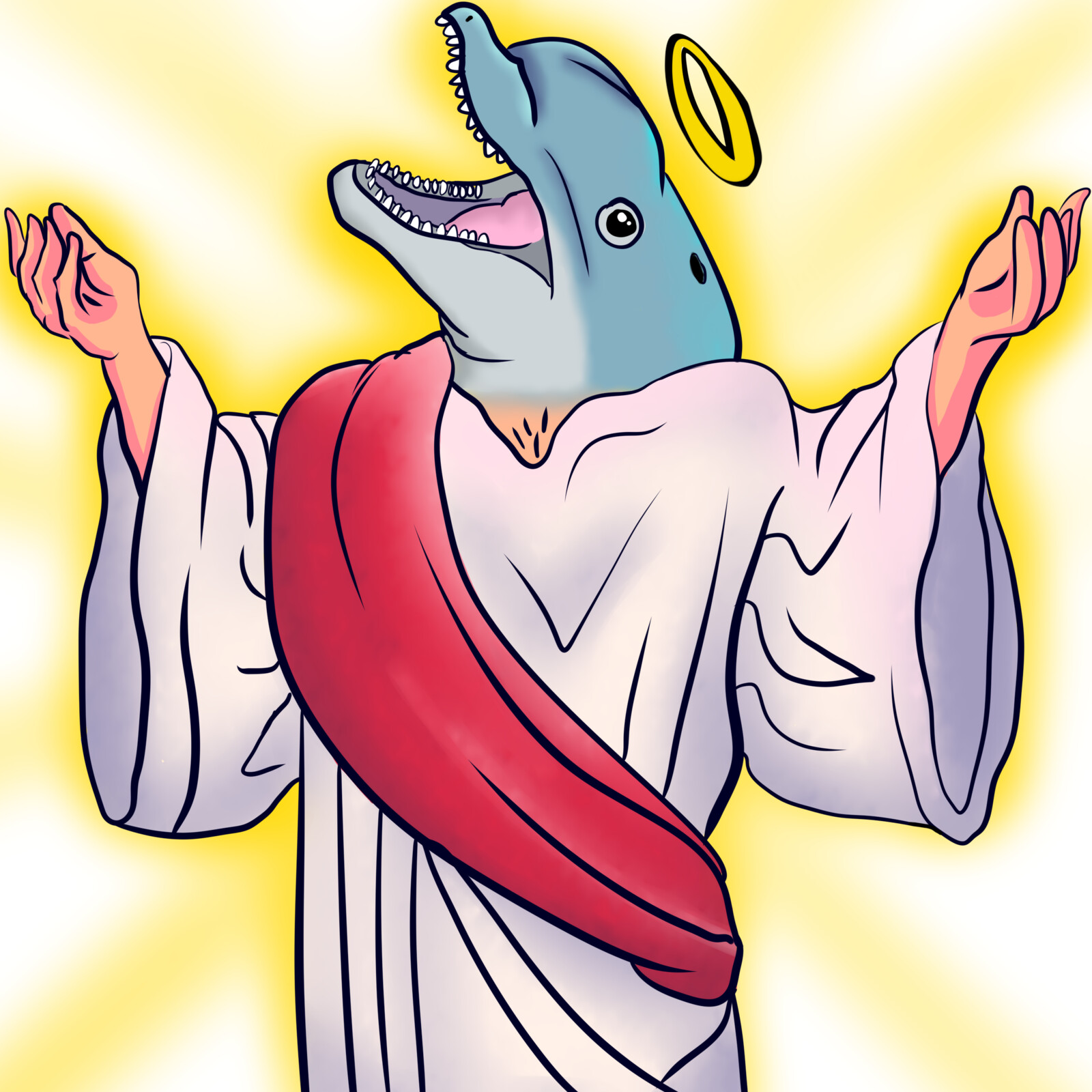 Jynx Jynx - Twitch Emote - DOLPHIN JESUS CHRIST