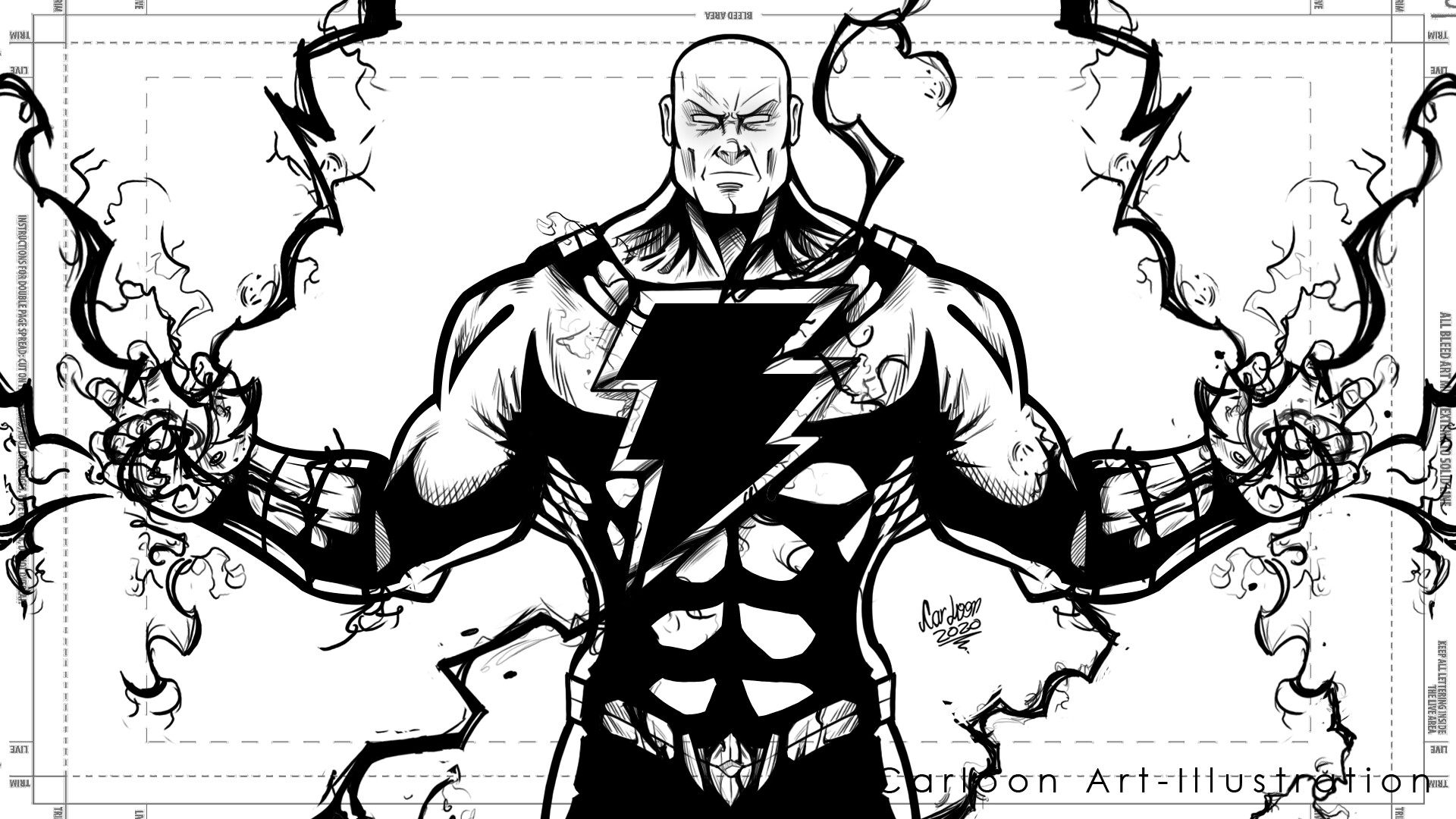 black adam coloring pages