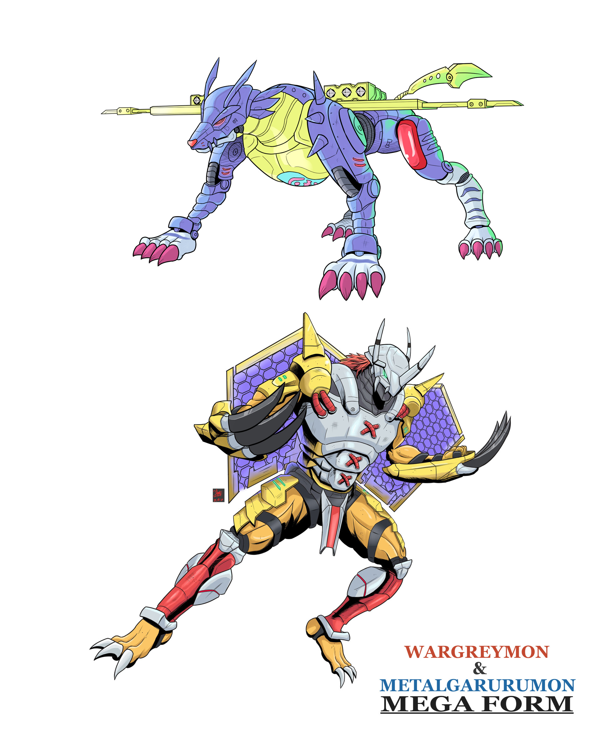 Metalgarurumon Evolution