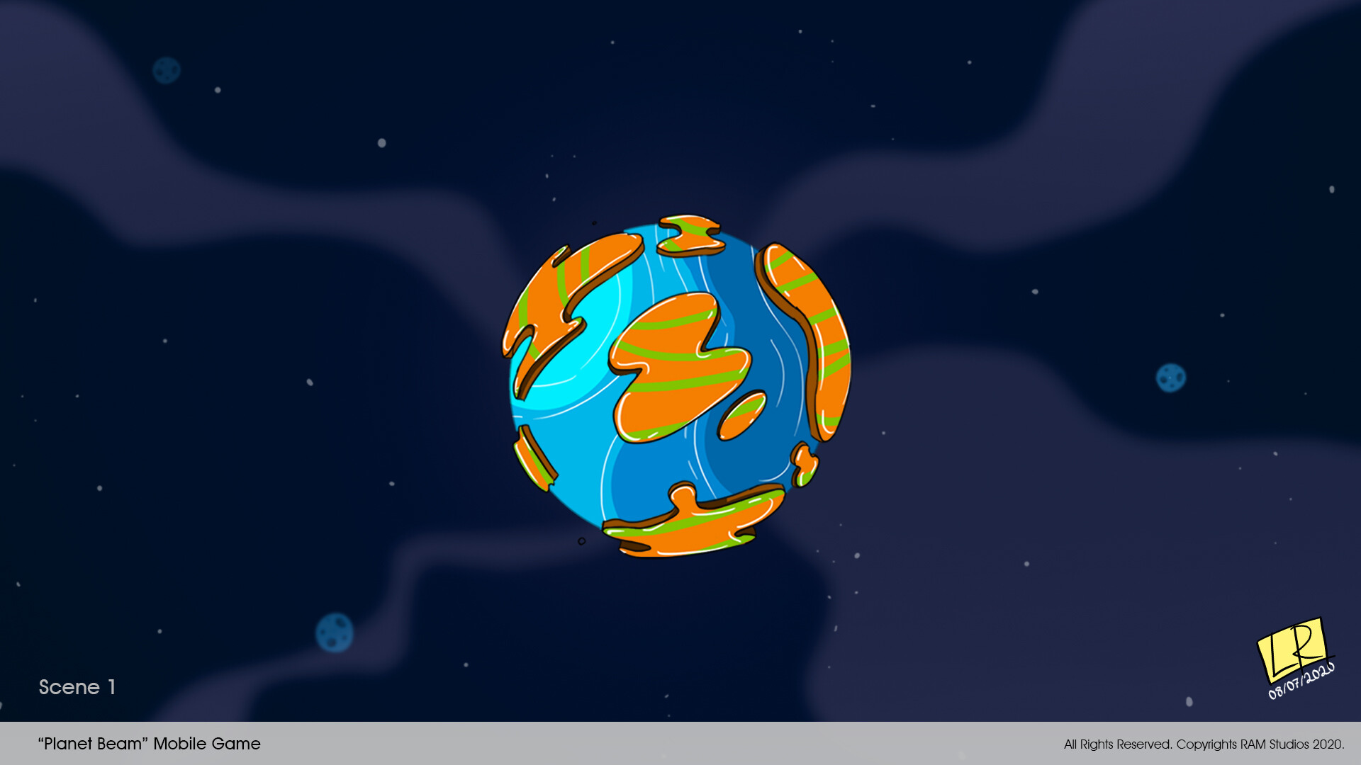 ArtStation - 2D Game Art - Planets (Planet Beam-Upcoming Game)