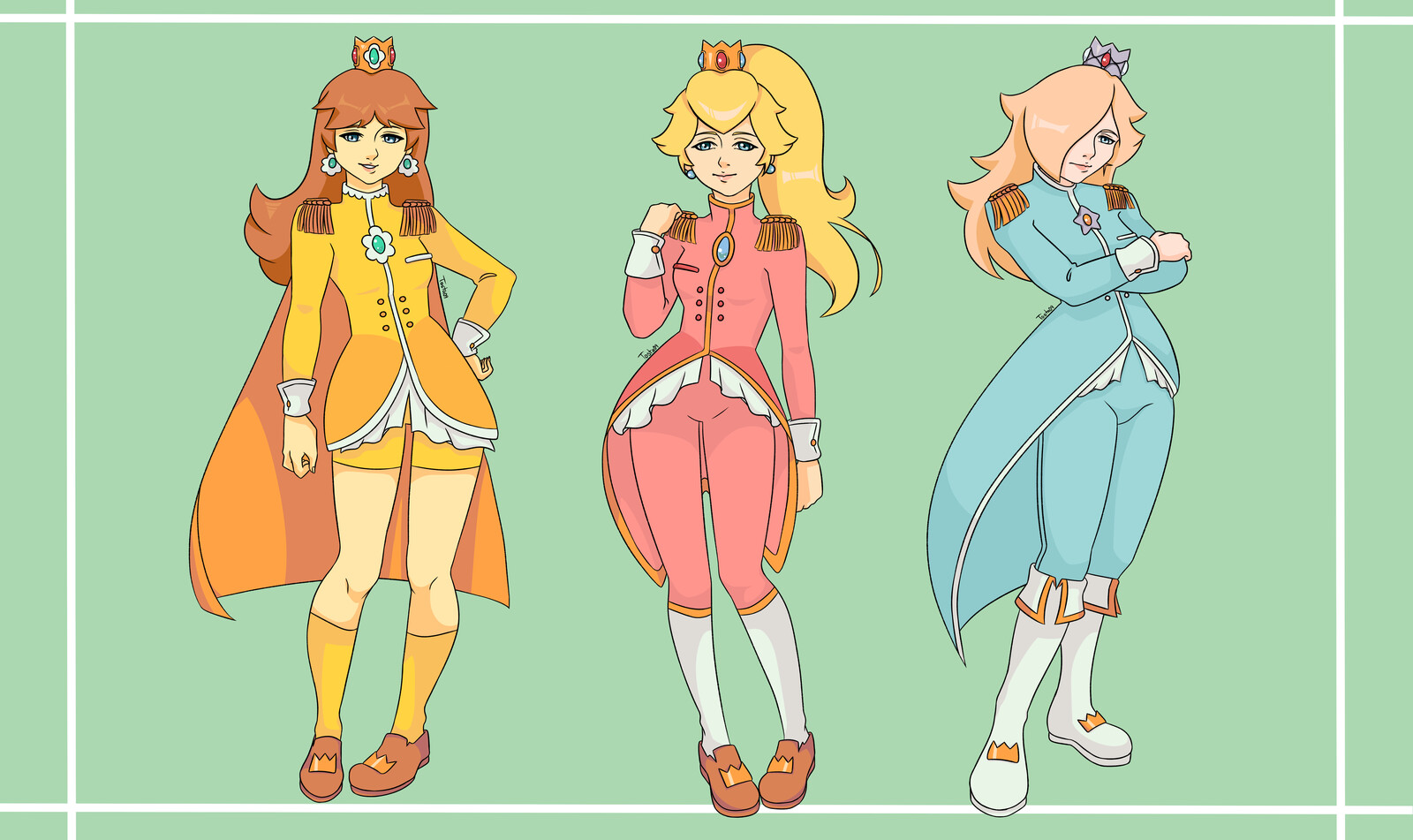 Beatriz Vicente - Fan Art - Mario Princesses