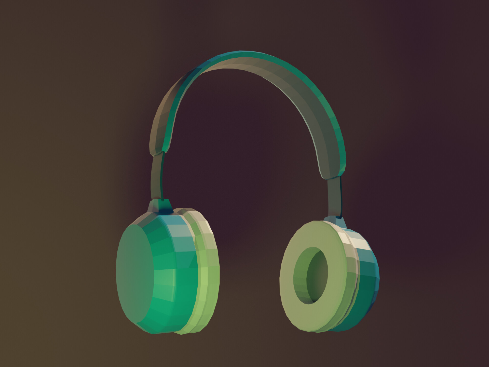 ArtStation - Low Poly Headphones