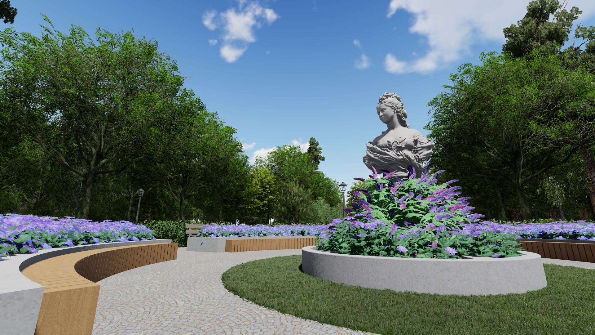 John Pilot - Visualisation – the park "Otradnoye"