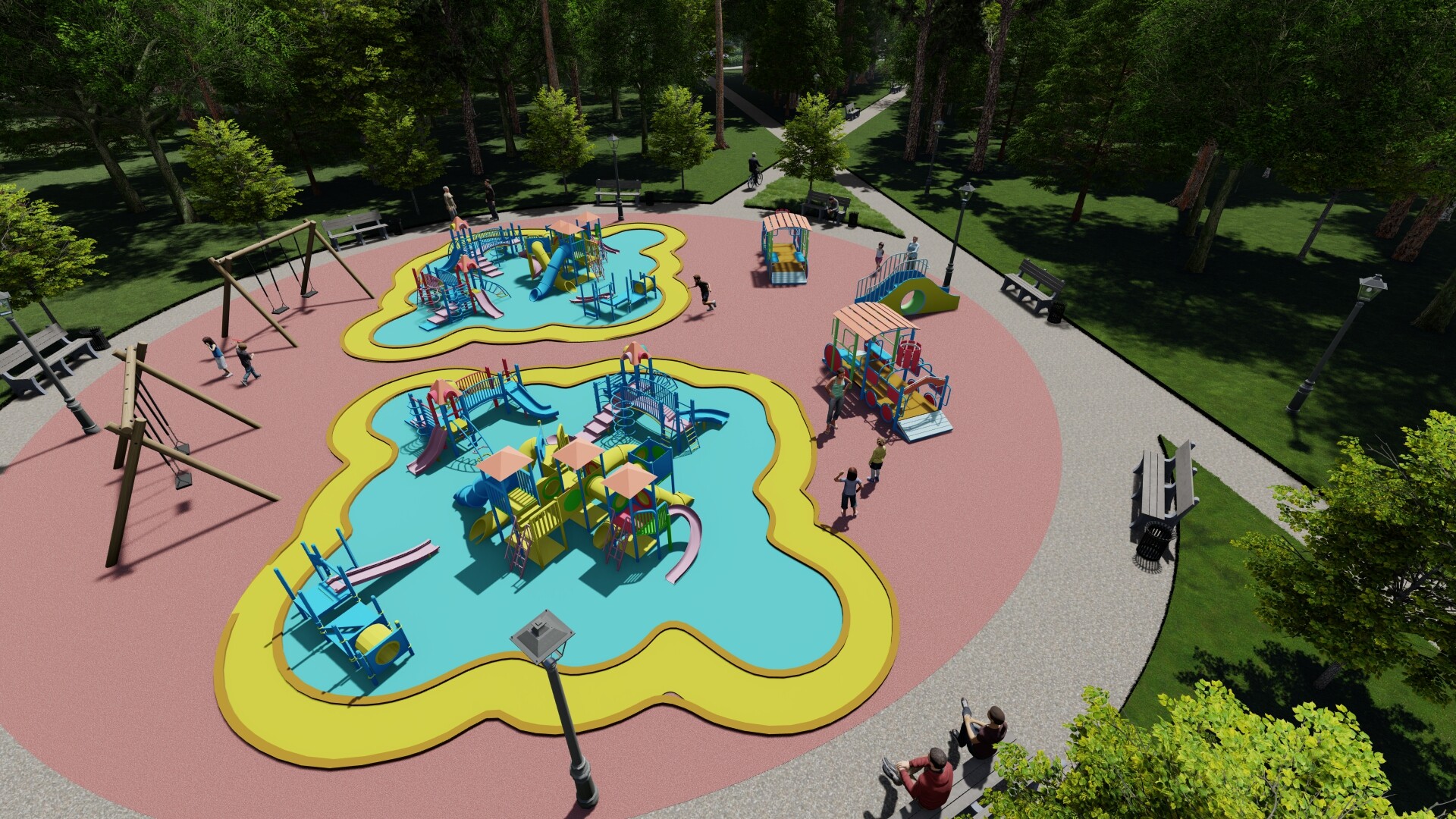 John Pilot - Visualisation – the park "Otradnoye"