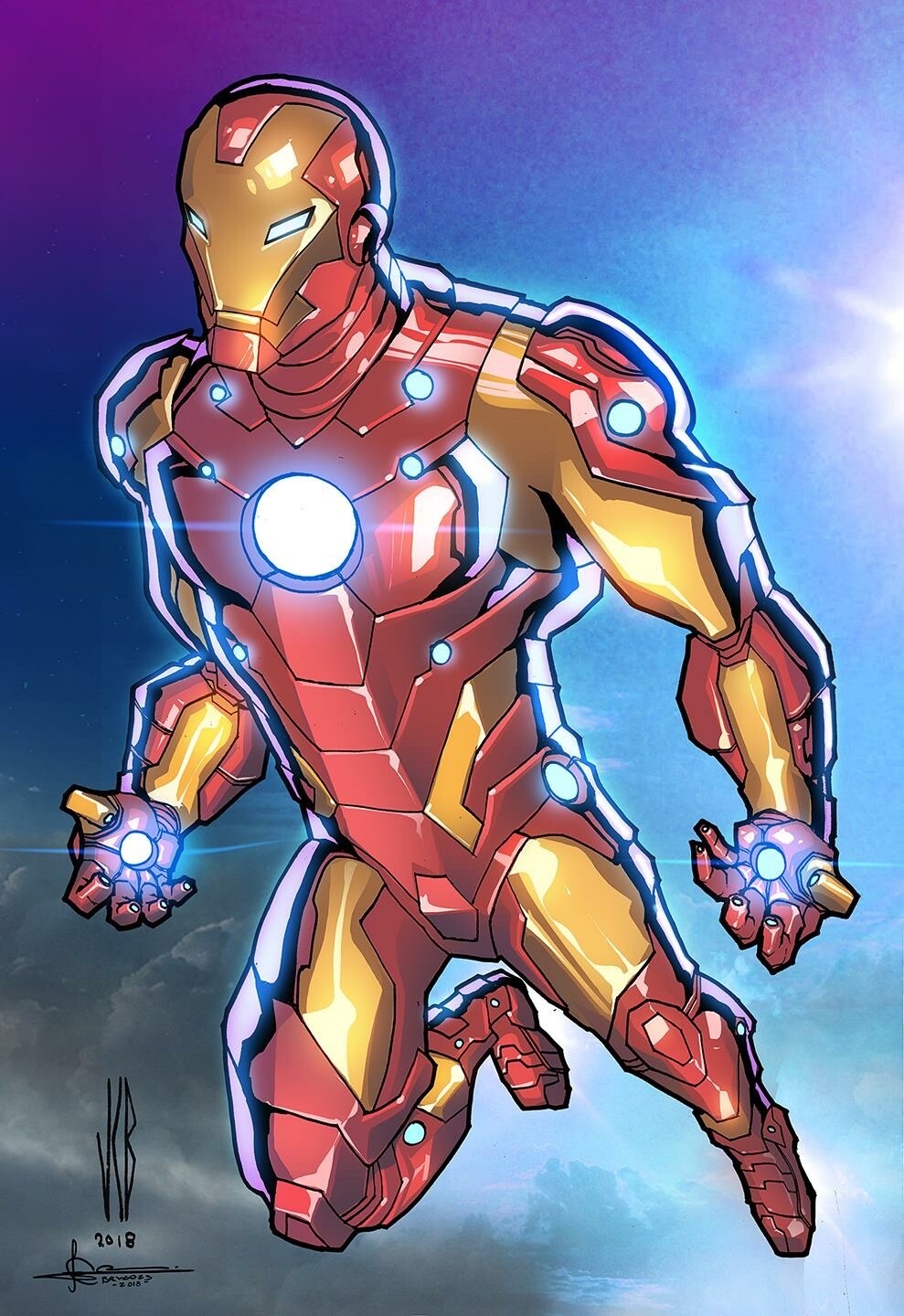 how to draw iron man bleeding edge armour