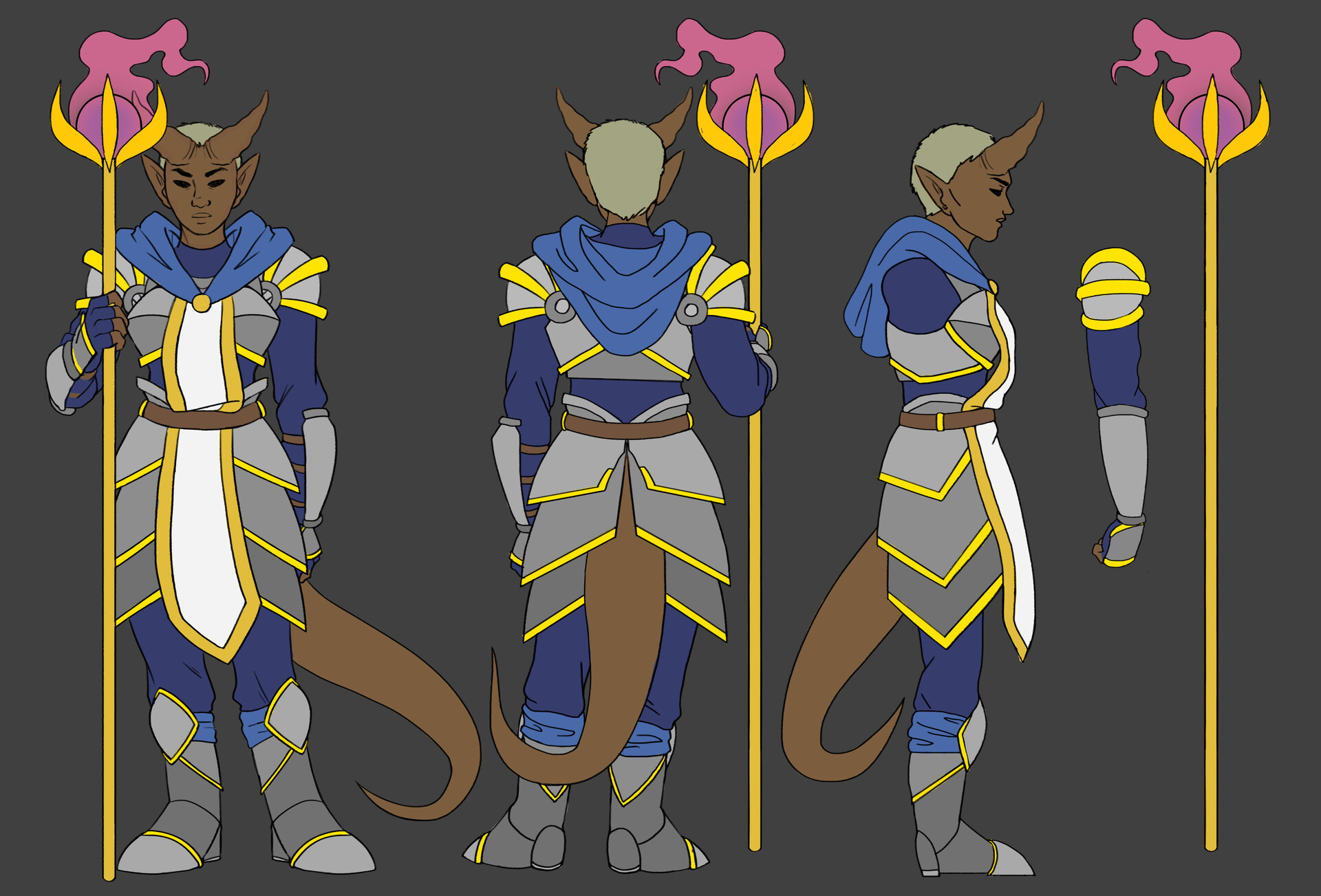 ArtStation - Teifling Guard Turnaround