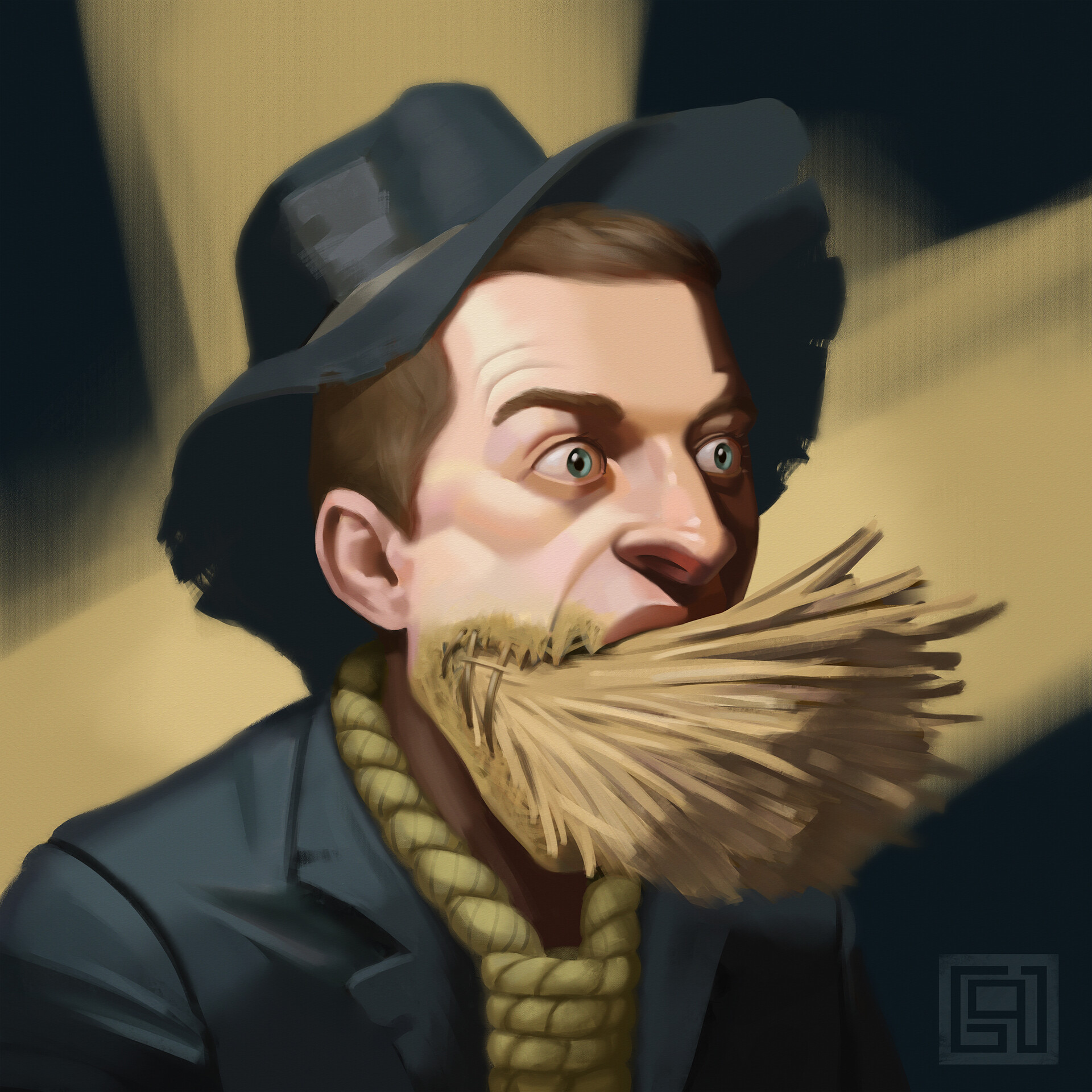 ArtStation - Halloween Self-portrait