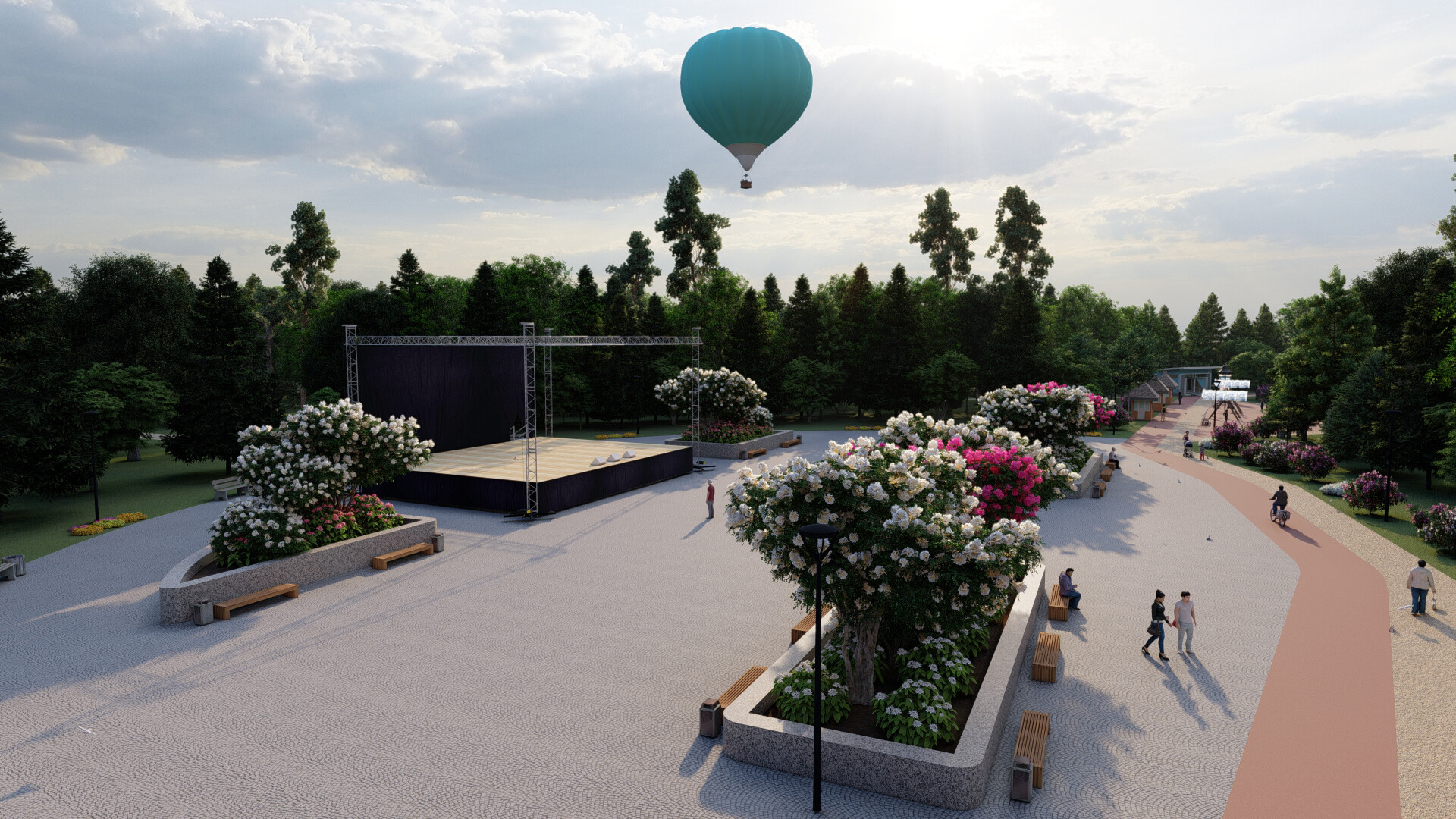 John Pilot - Visualisation – the park "Otradnoye"