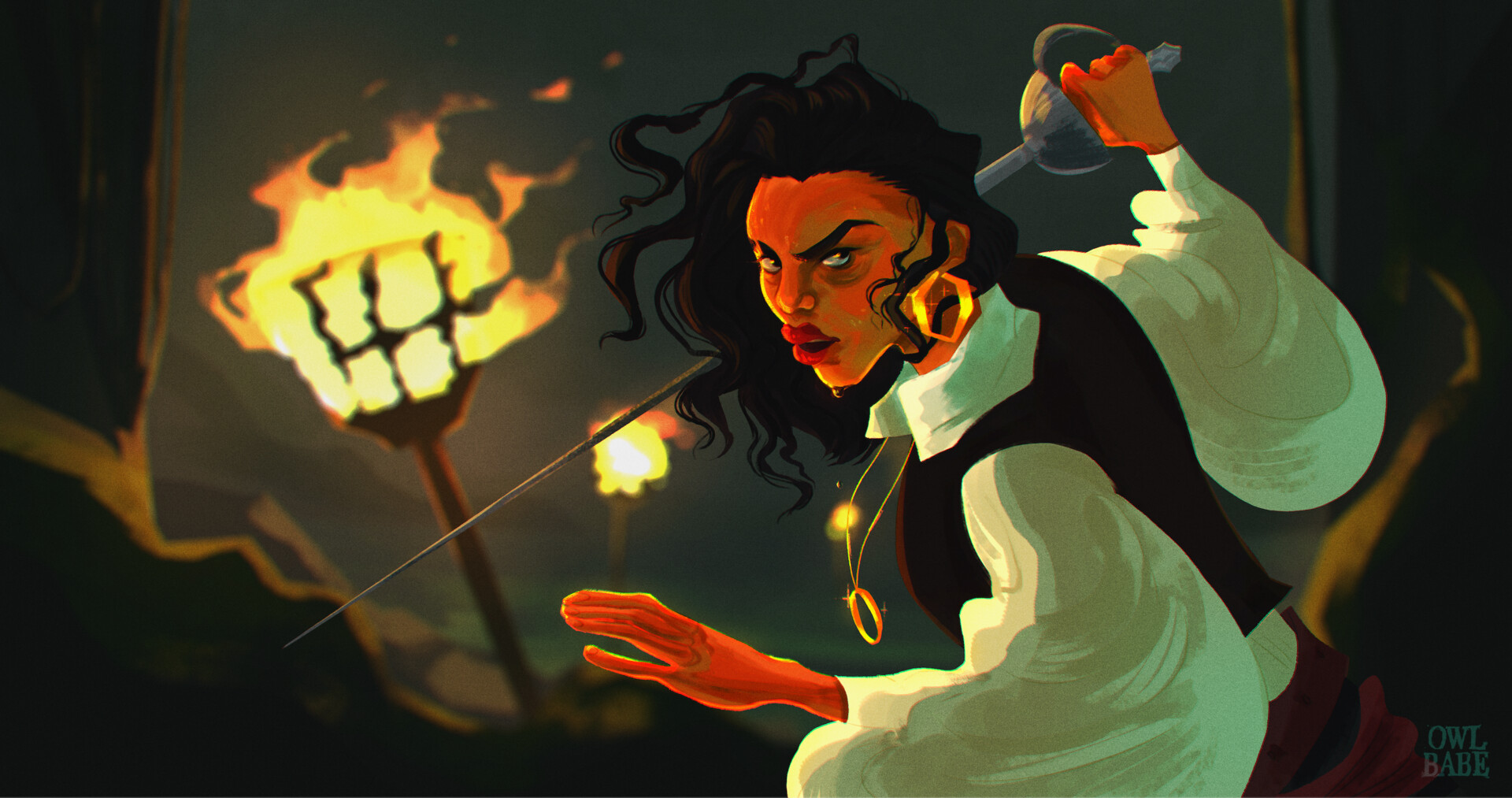 ArtStation - A Frustrating Fight - OC Painting