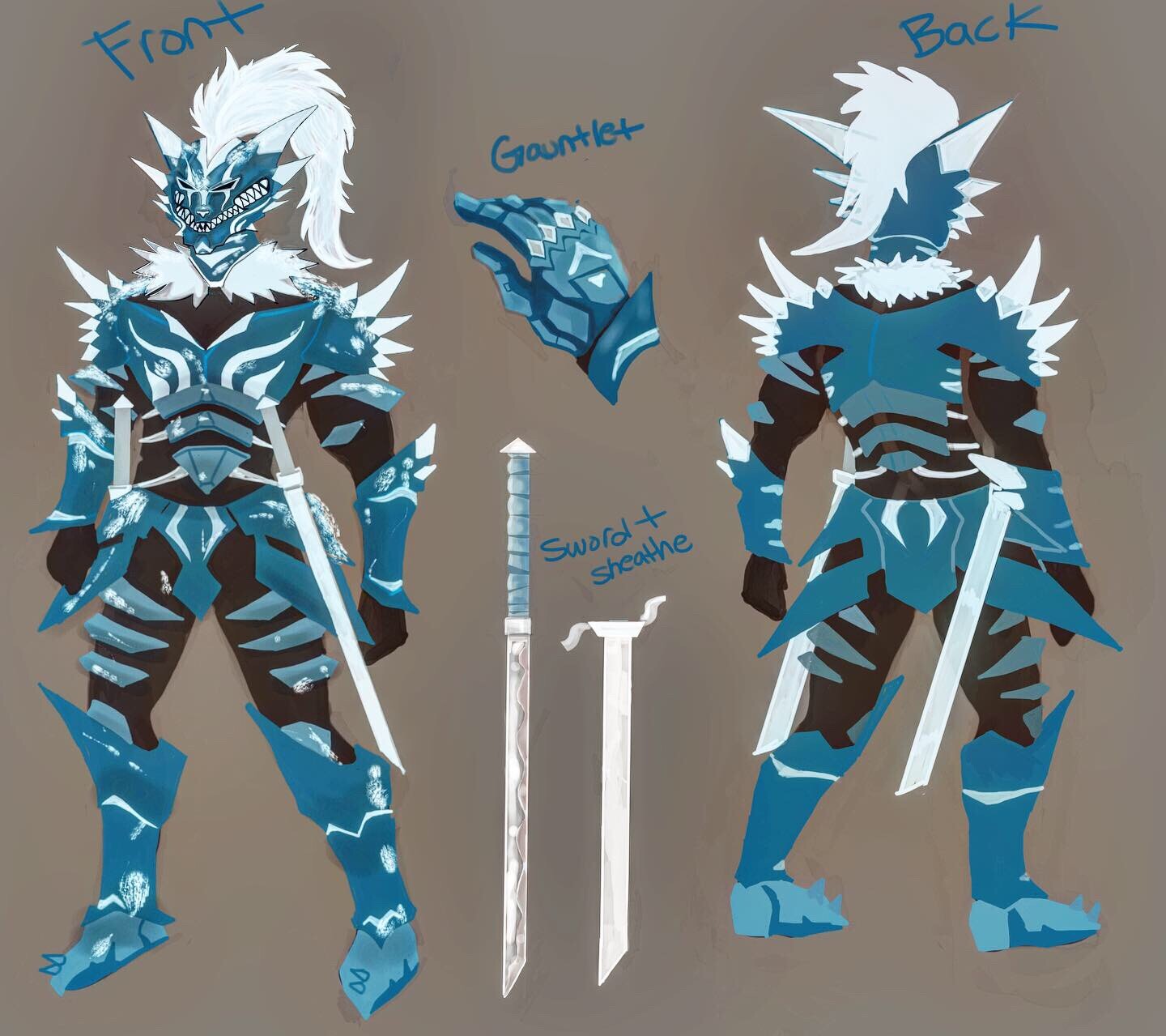 ArtStation - Snow Wolf Armor Concept