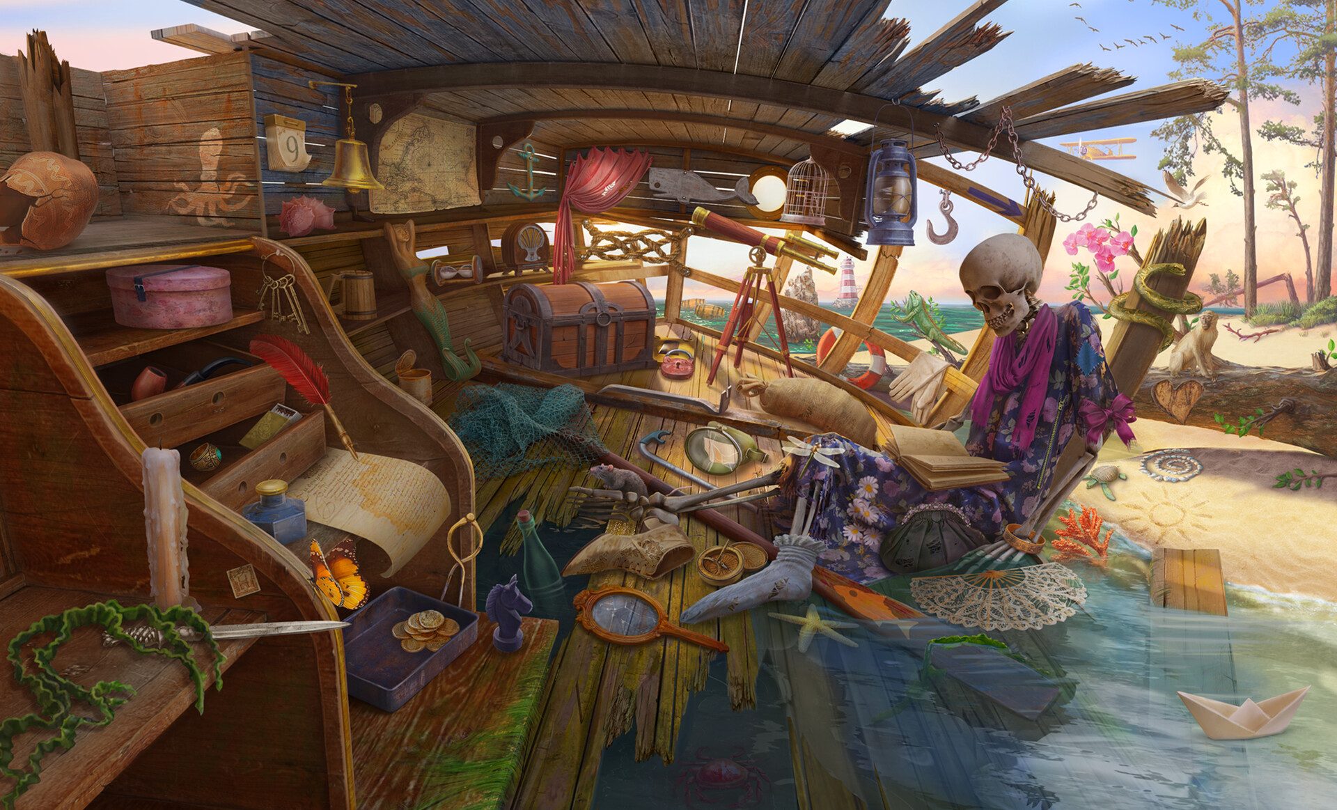 ArtStation - Hidden object, 2D game scene