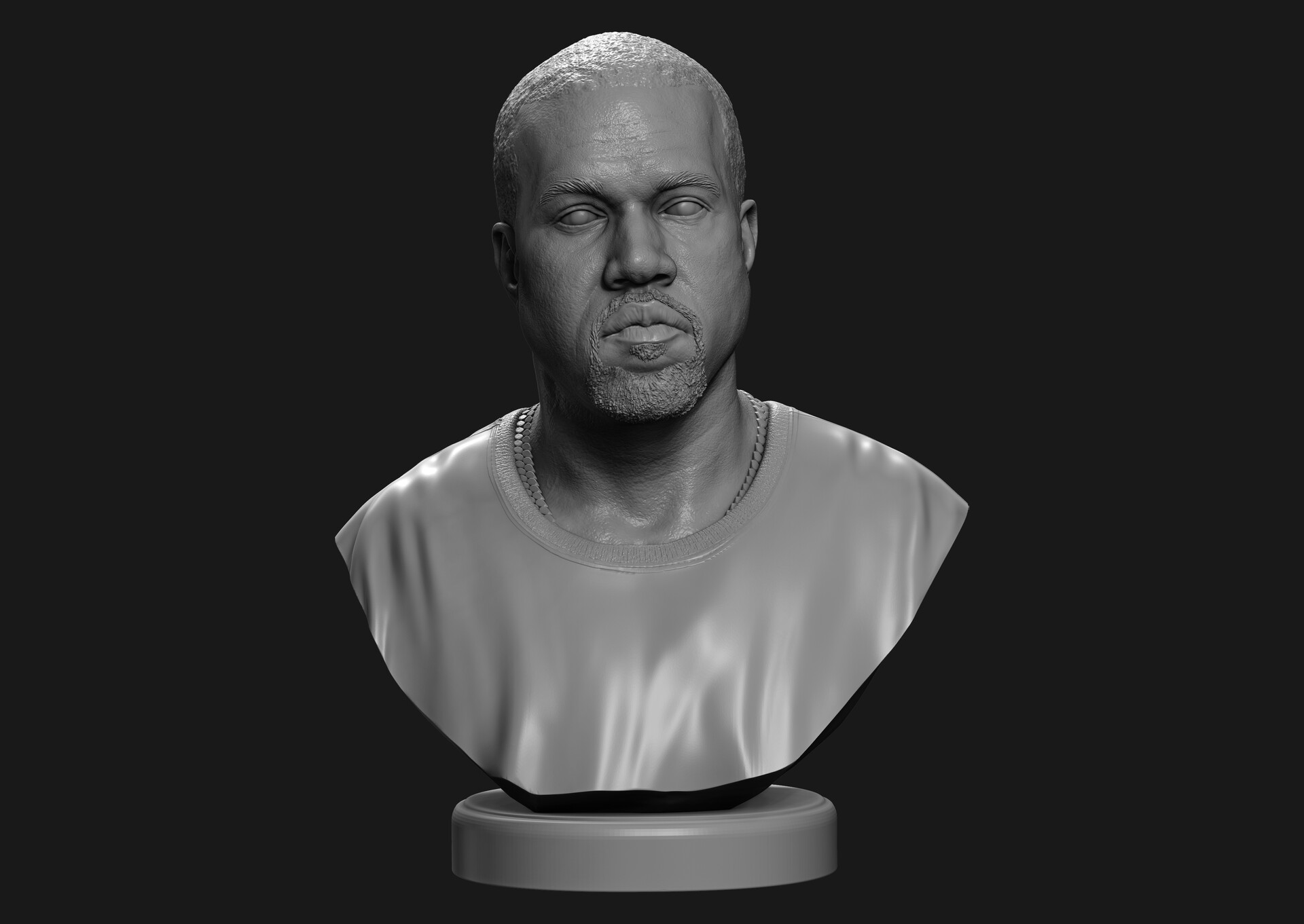 ArtStation - Kanye West 3d print model