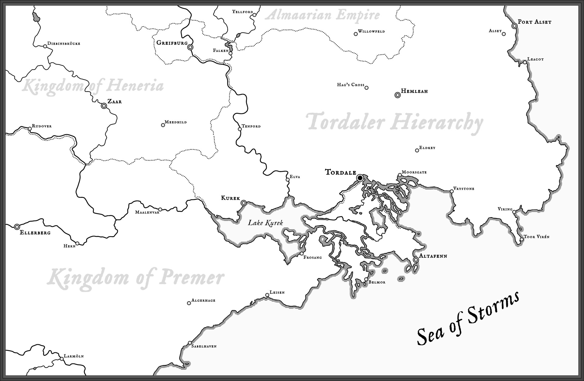 ArtStation - Map of the Tordaler Borderlands