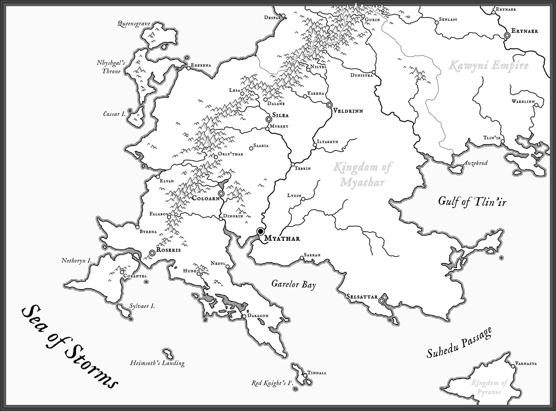 ArtStation - Map of the Kingdom of Myathar