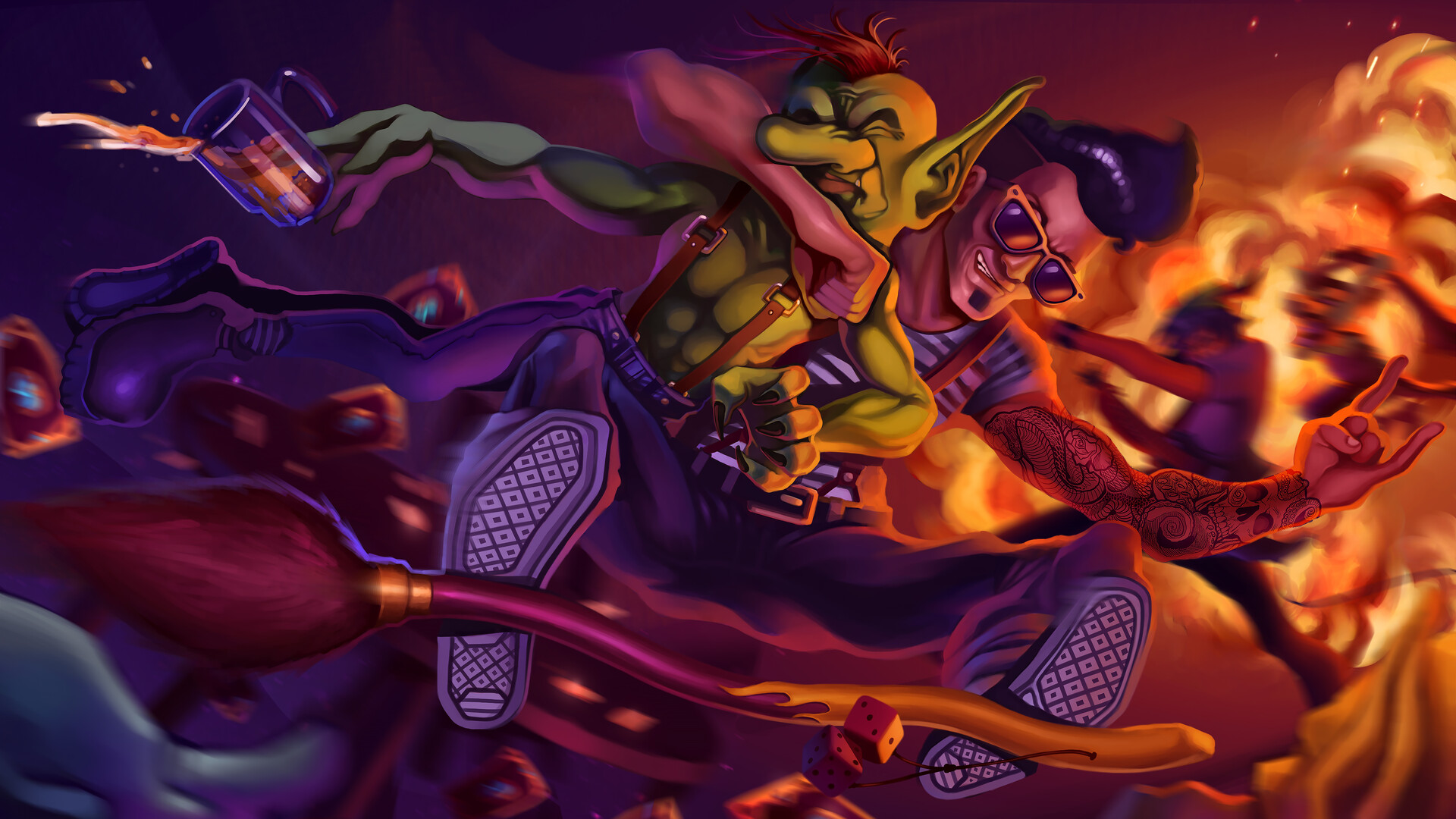 ArtStation - Wizards vs Goblins