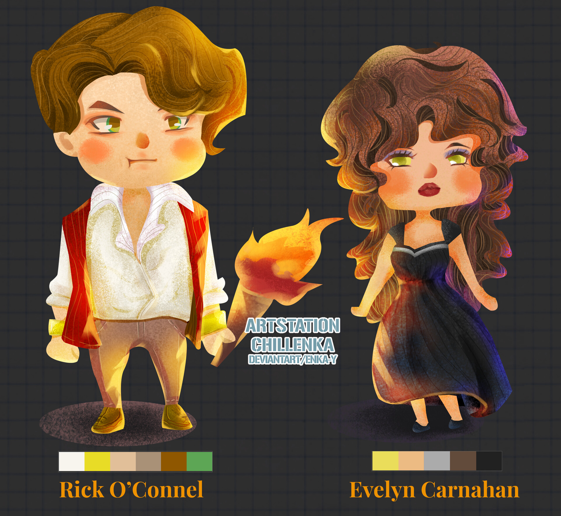 ArtStation - Illustration | main character from Mummy 1999