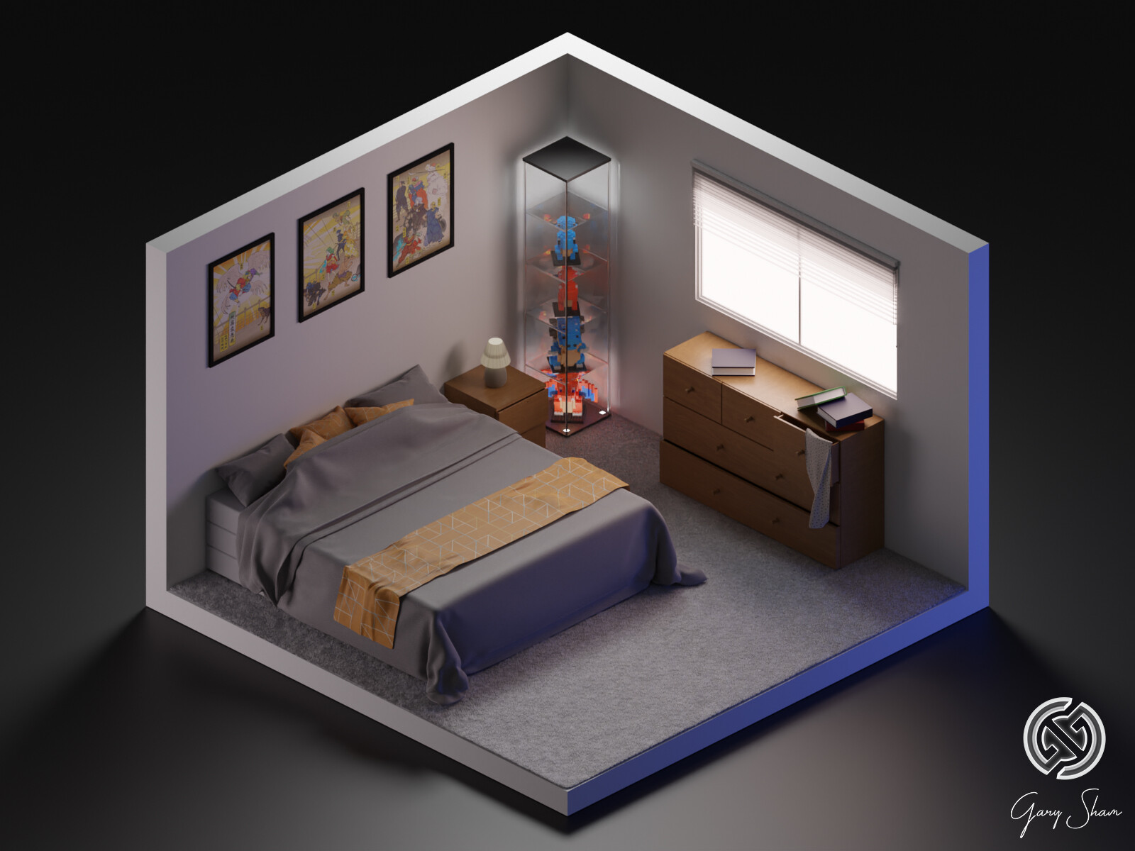 ArtStation - Isometric Bedroom