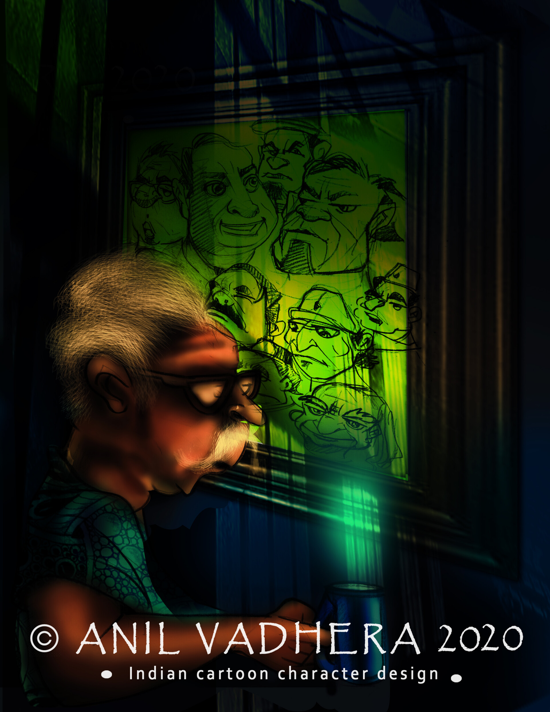 ArtStation - Indian Cartoon Character- by Anil Vadhera